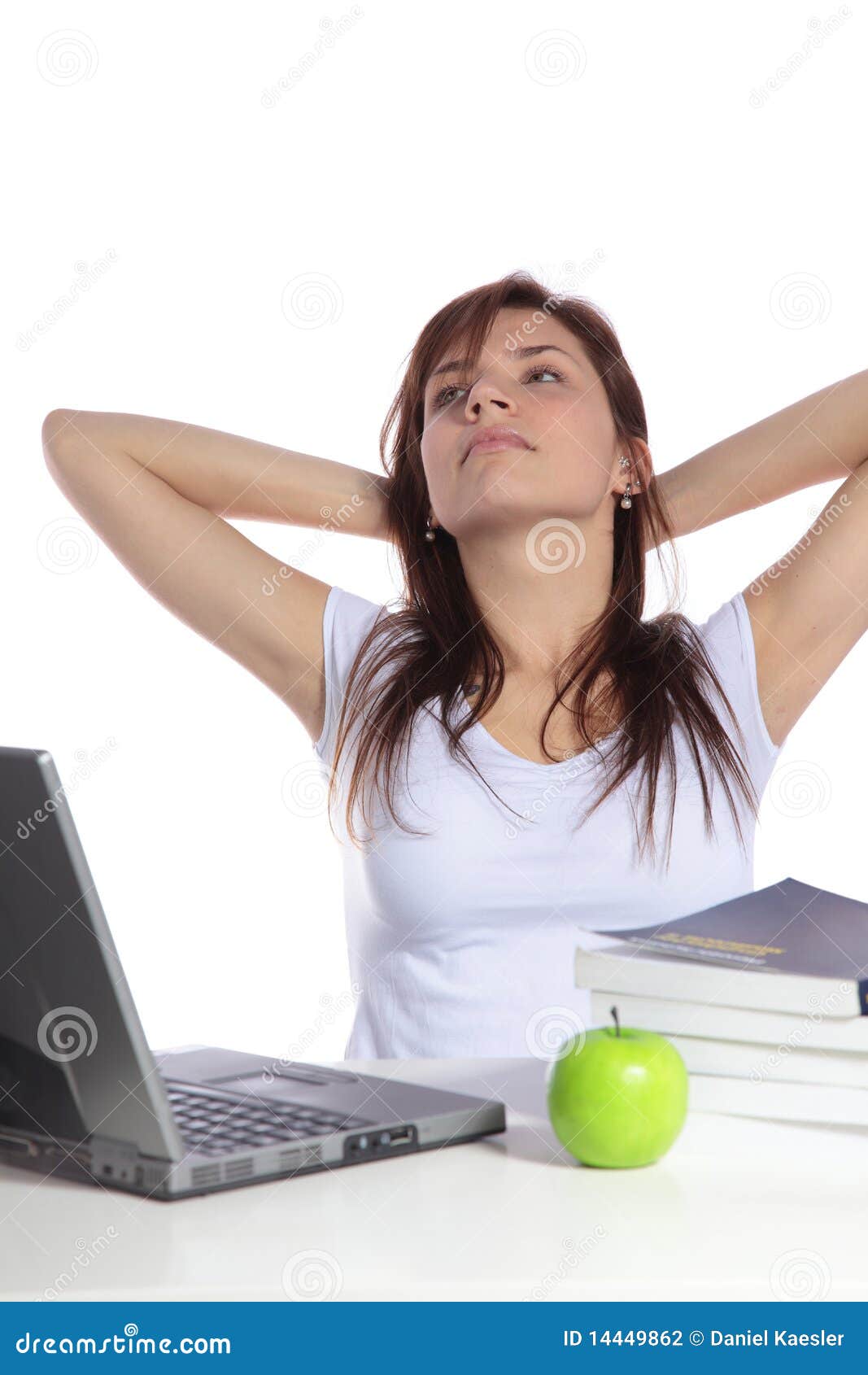 Taking a break stock photo. Image of study, computer - 14449862