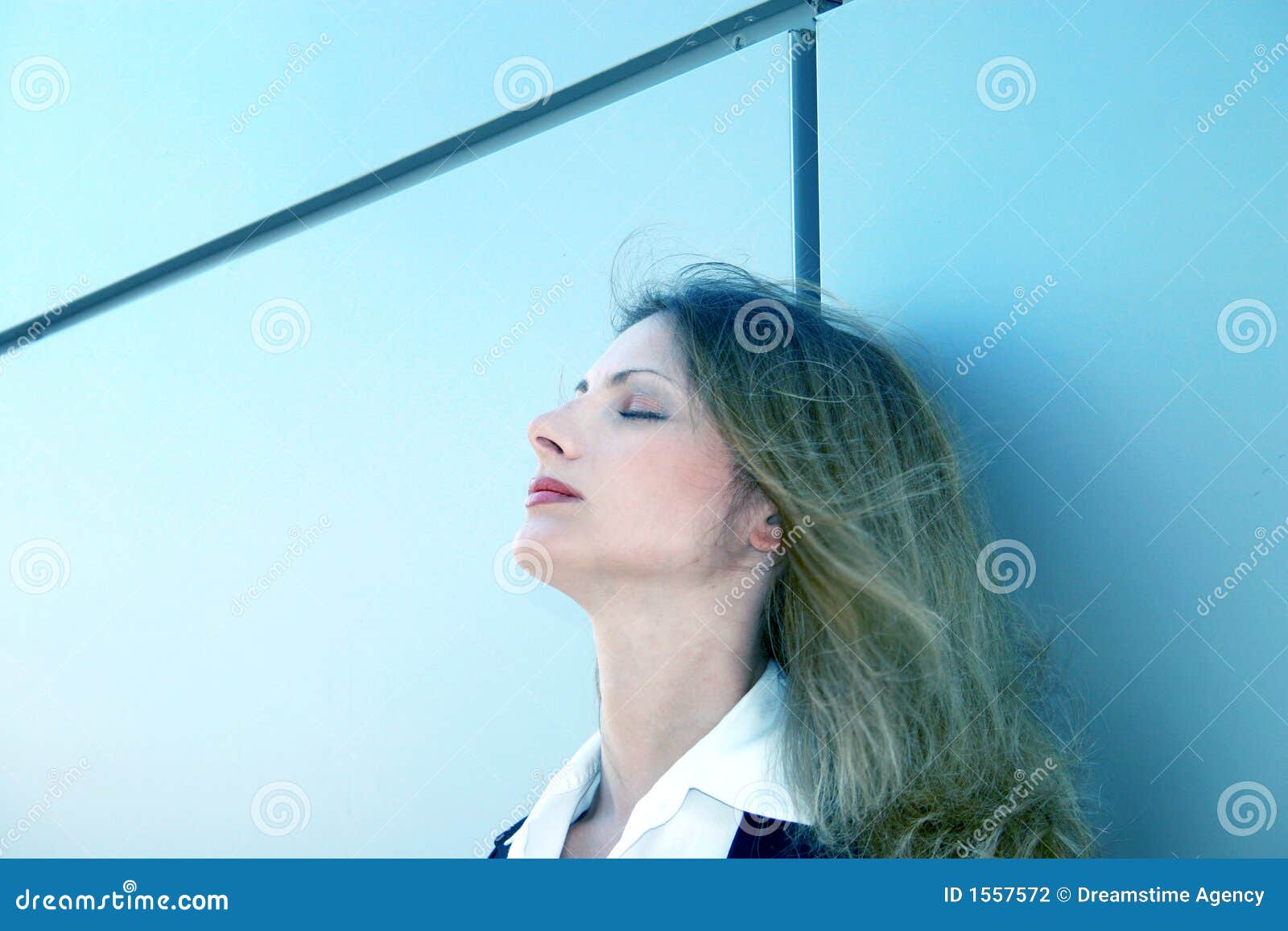 Taking a break. stock photo. Image of calm, female, lady - 1557572