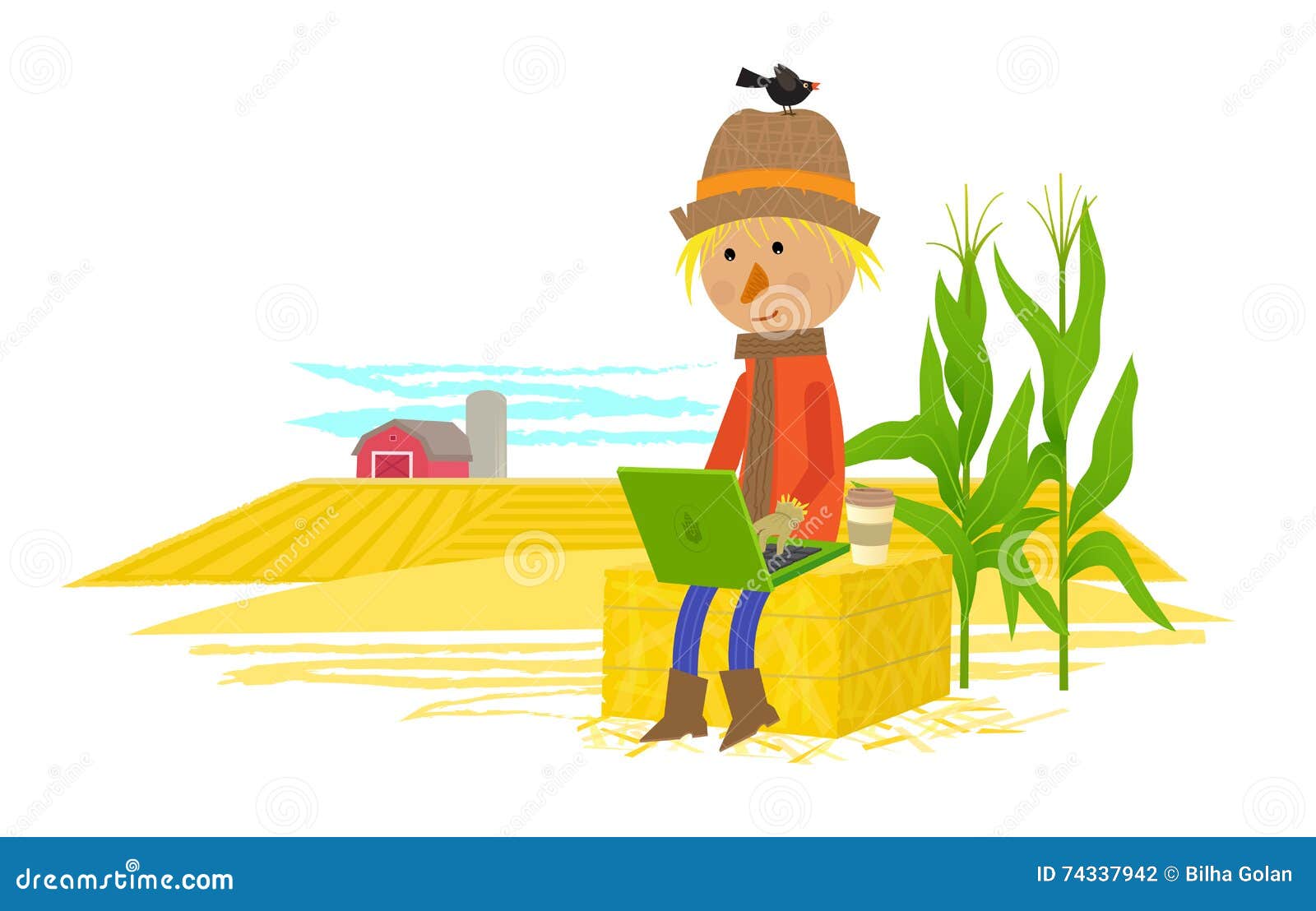 Scarecrow Sits Stock Illustrations – 3 Scarecrow Sits Stock ...