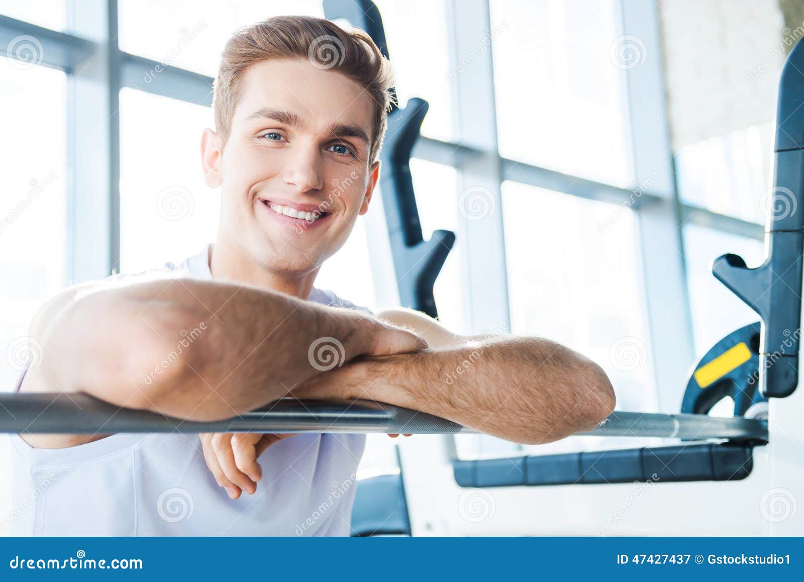 Taking a Break after Workout. Stock Image - Image of lifestyle, keeping ...