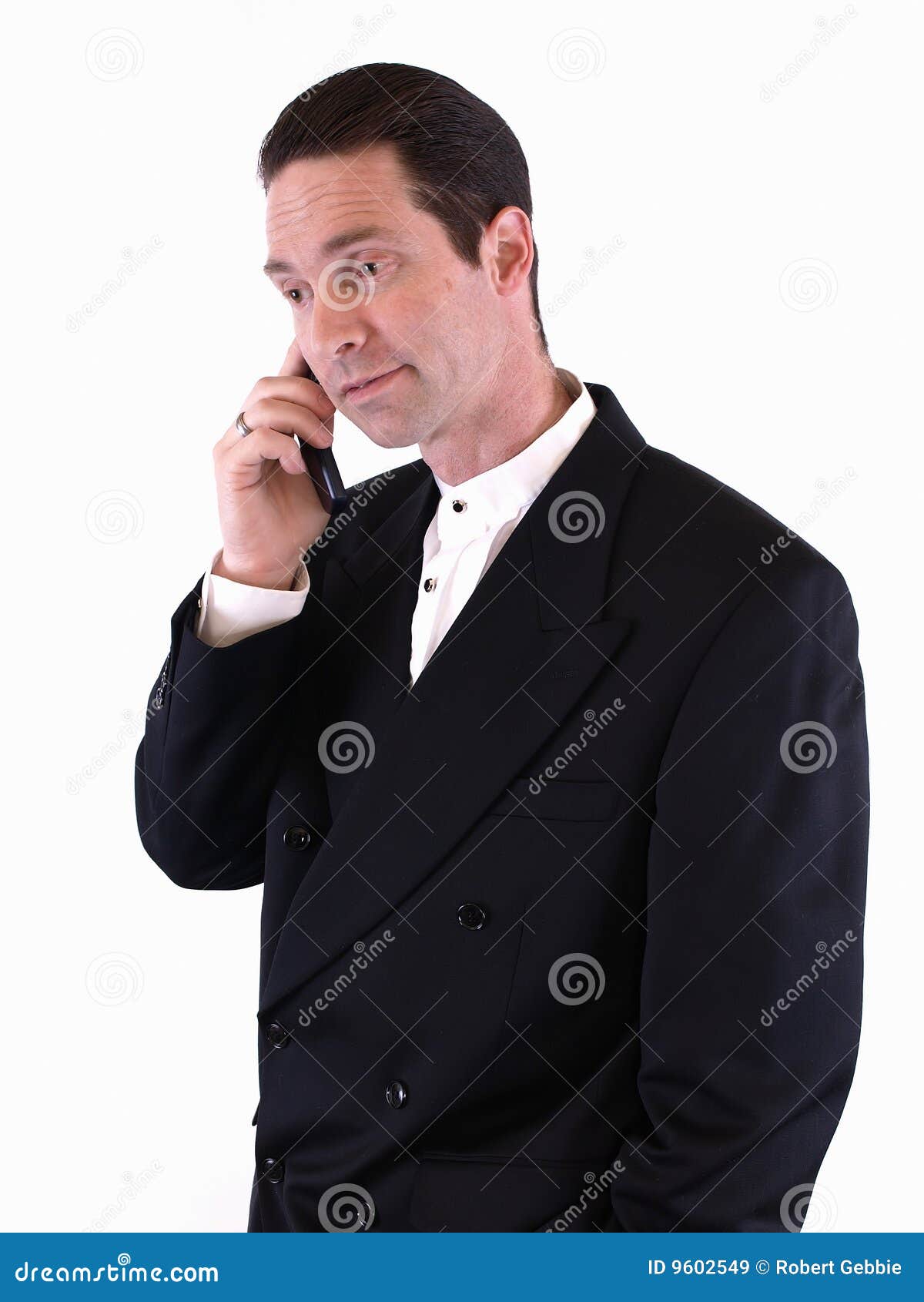 Taking a Call stock image. Image of person, black, phone - 9602549