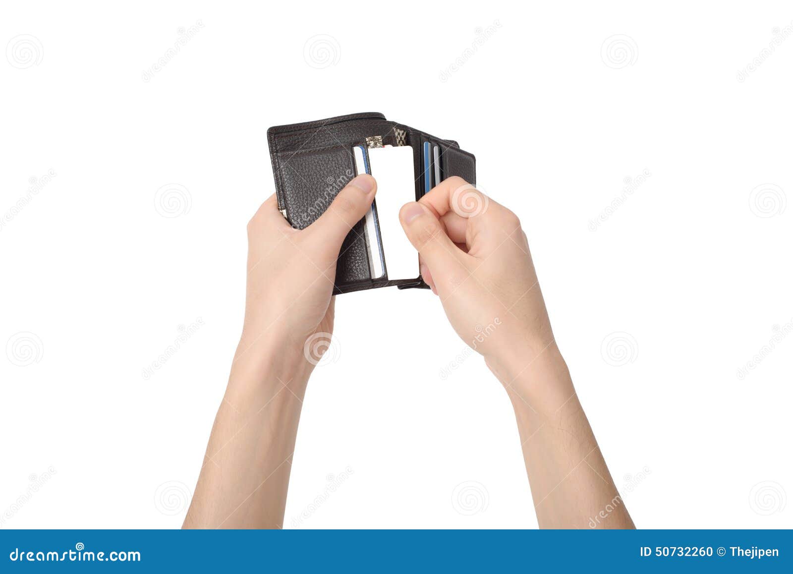 Taking a Card Out of a Wallet Stock Photo - Image of full, business ...