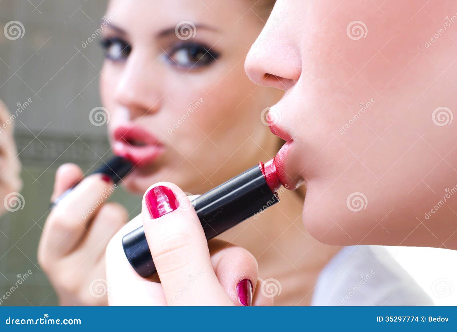 Taking care of her looks stock photo. Image of contemporary - 35297774