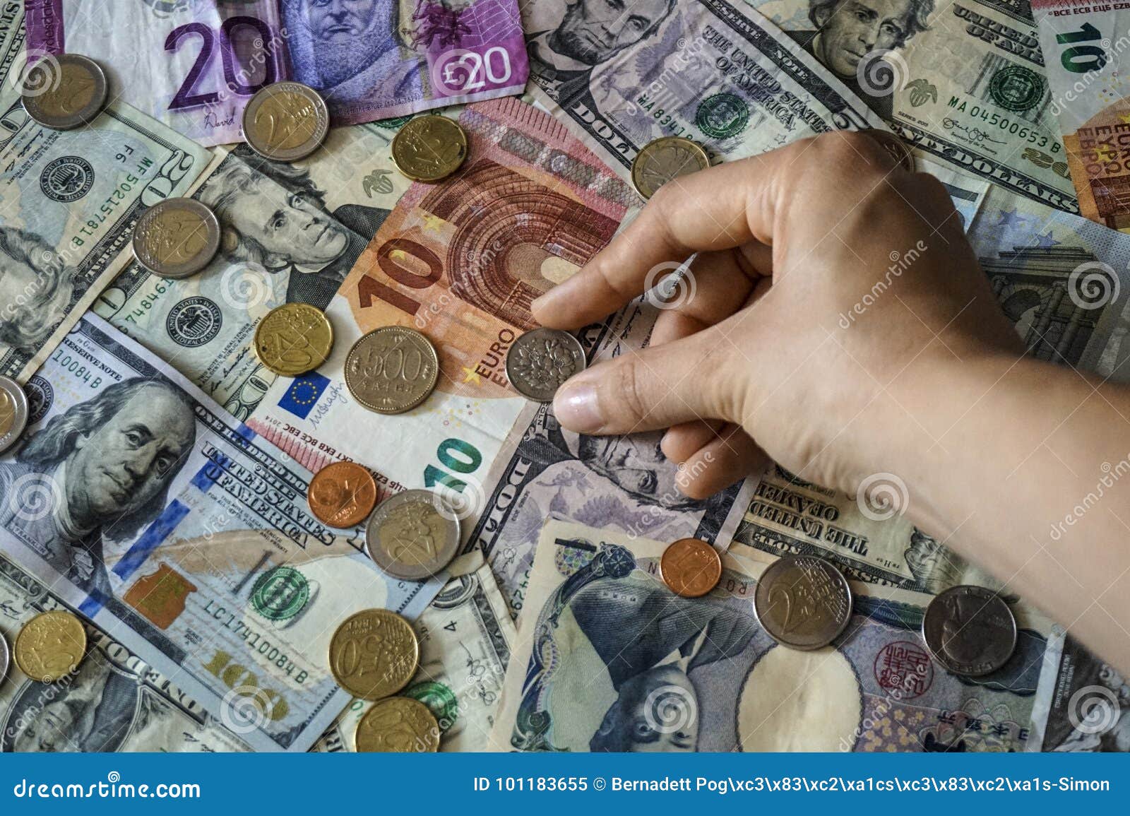 Taking a coin stock image. Image of expensive, token - 101183655