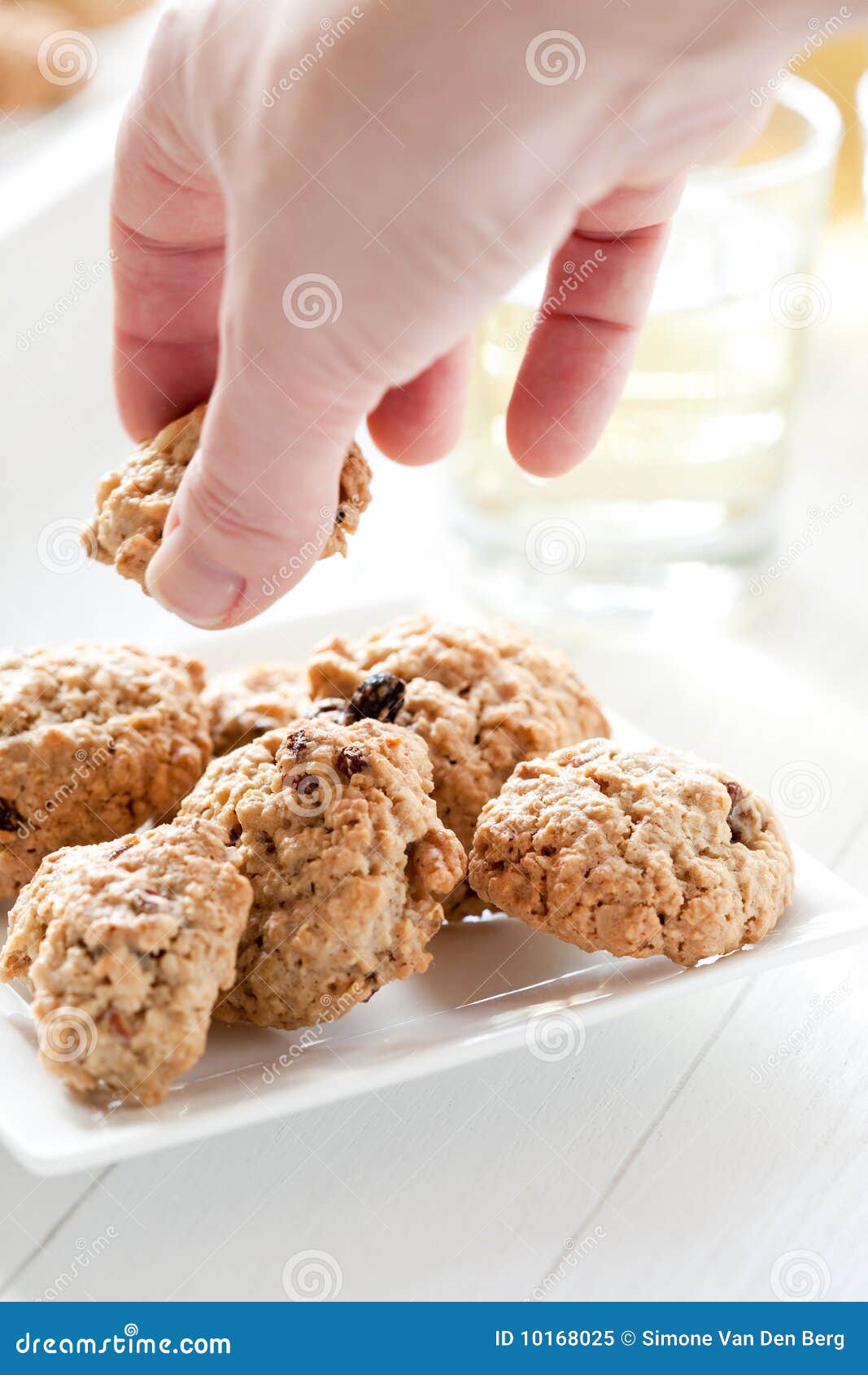 Taking a cookie stock image. Image of food, sweet, biscuit - 10168025