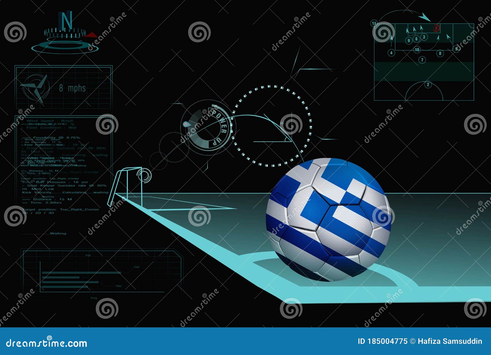 Infographic For Greece, Detailed Map Of Greece With Flag Vector ...