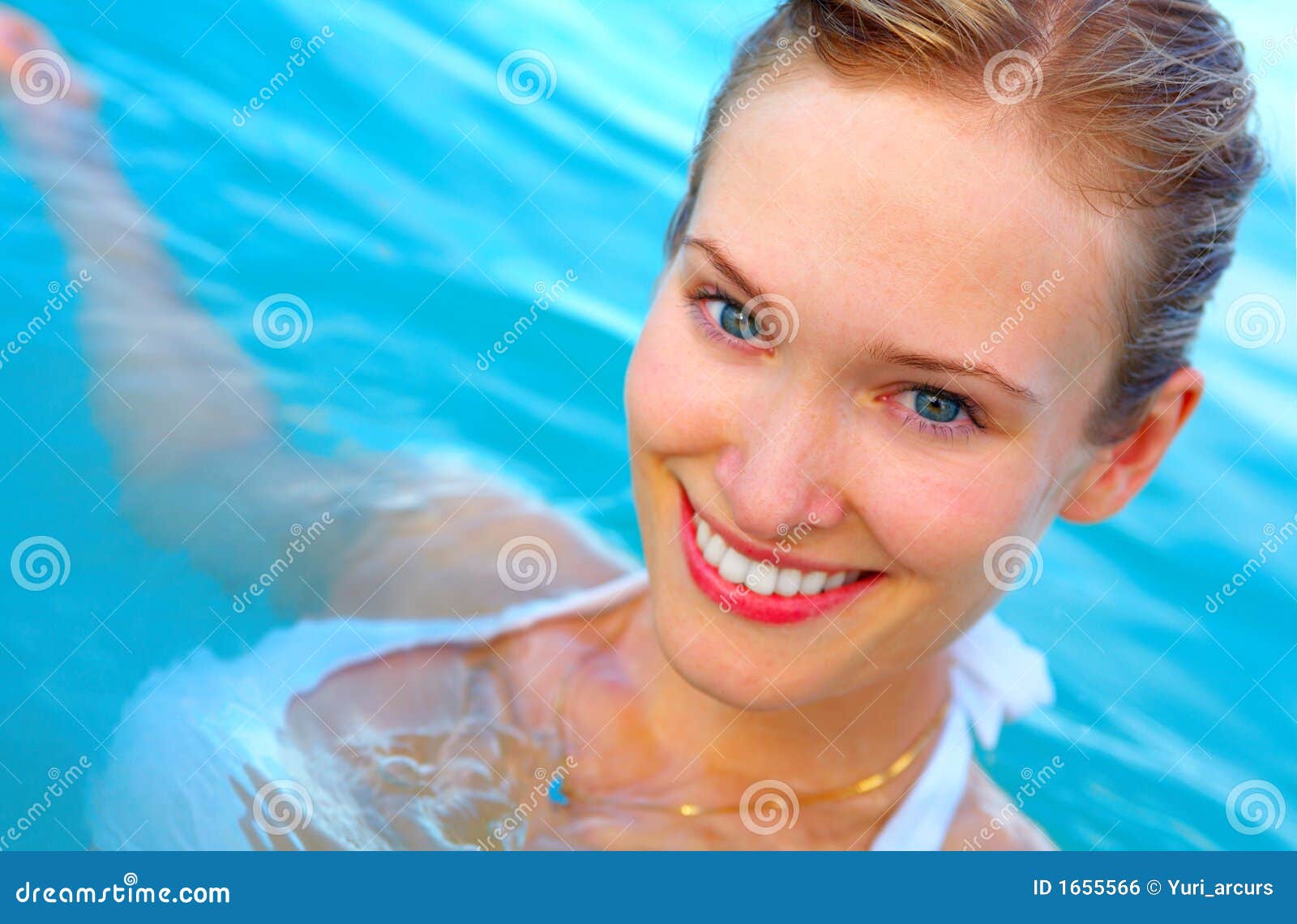Taking a Dip stock photo. Image of girl, laugh, adult - 1655566