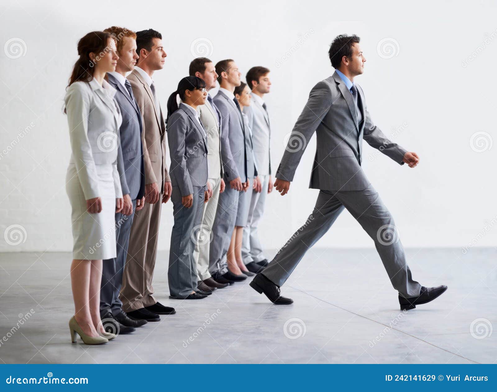 Taking the First Step - Ambition. a Group of Successful Businessmen ...