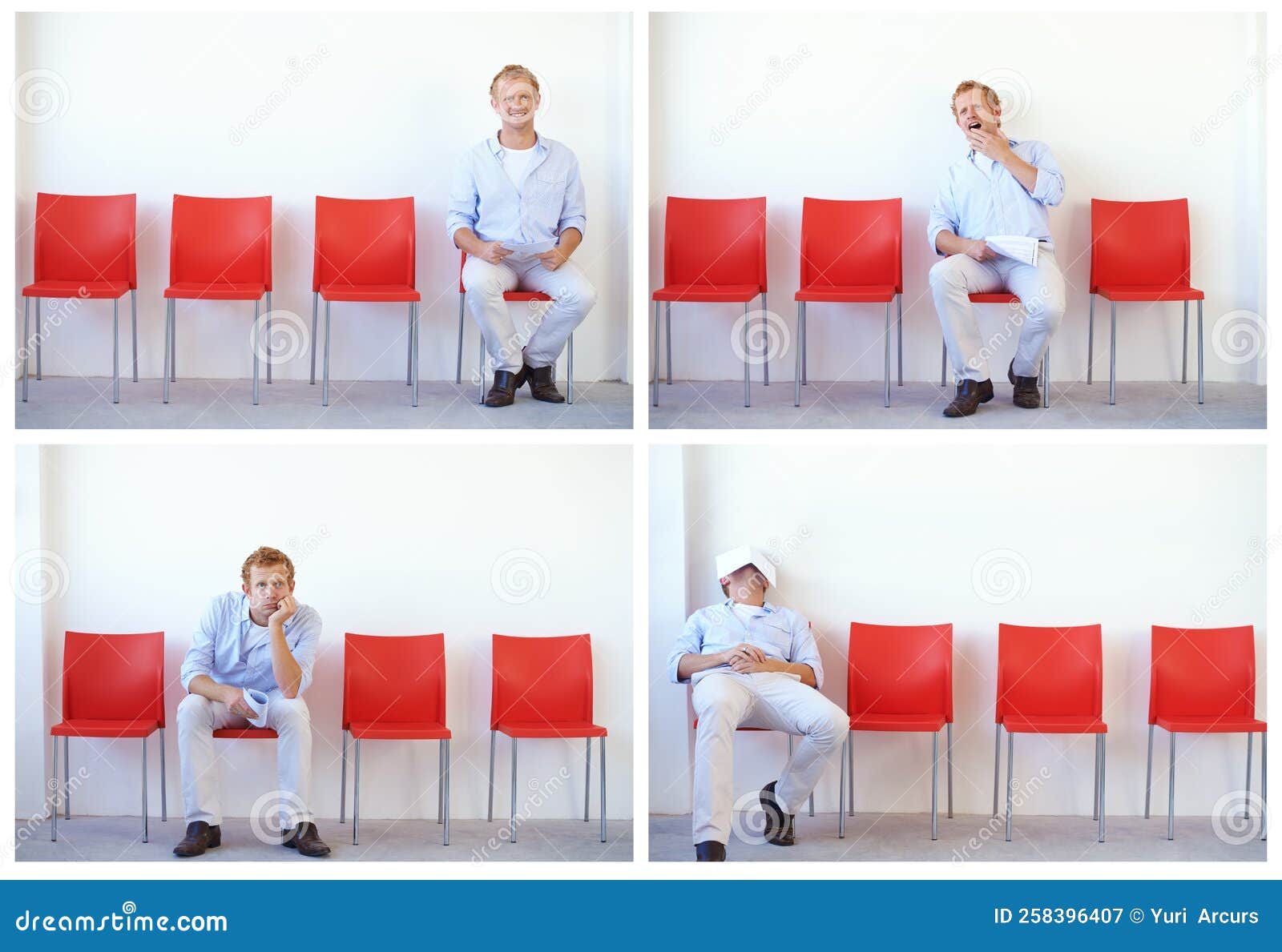 This is Taking Forever. Conceptual Image of a Young Man Being Kept ...