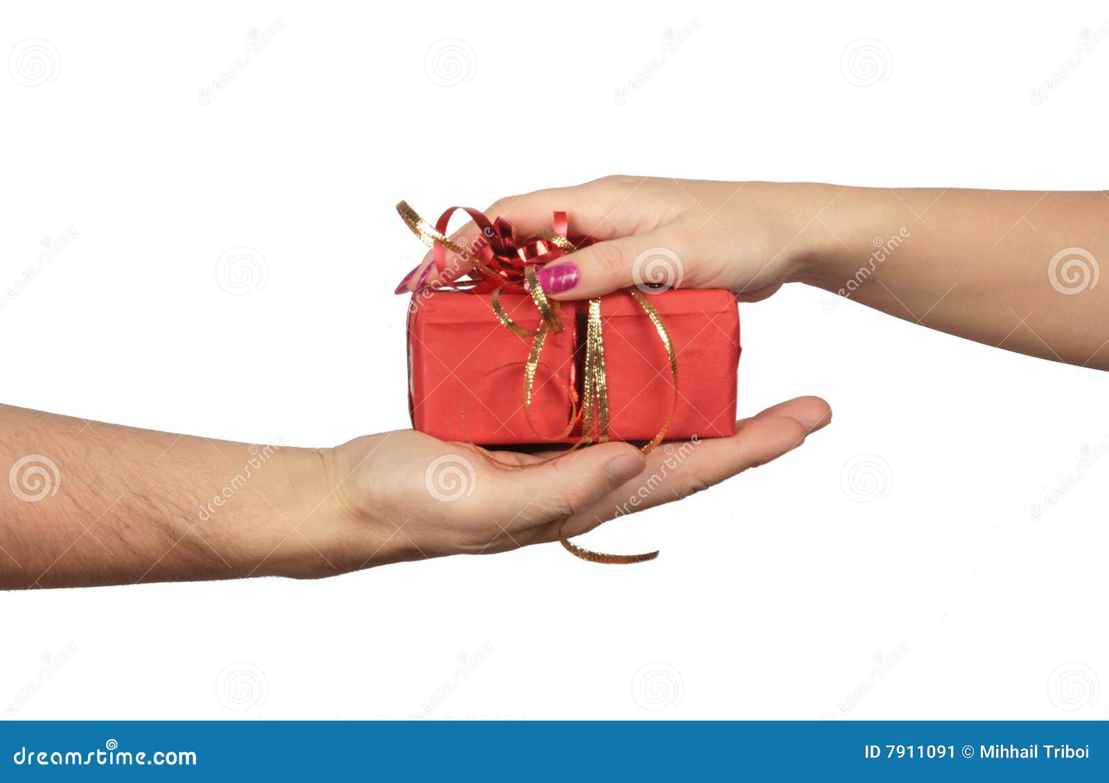 Taking gift stock image. Image of ribbon, celebration - 7911091