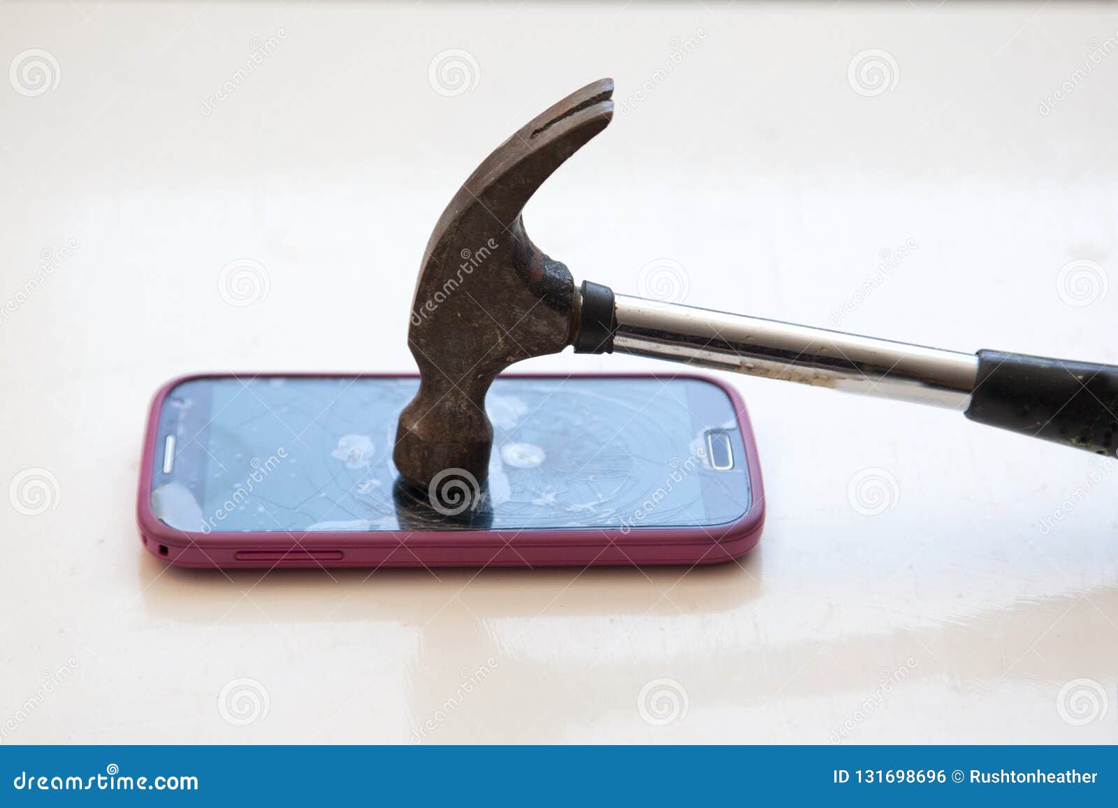 Angry at cell phone stock photo. Image of equipment - 131698696