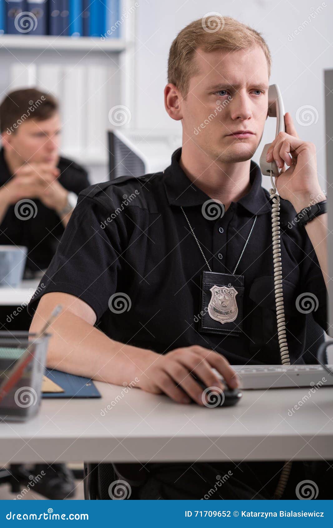 Taking his job seriously stock photo. Image of calling - 71709652
