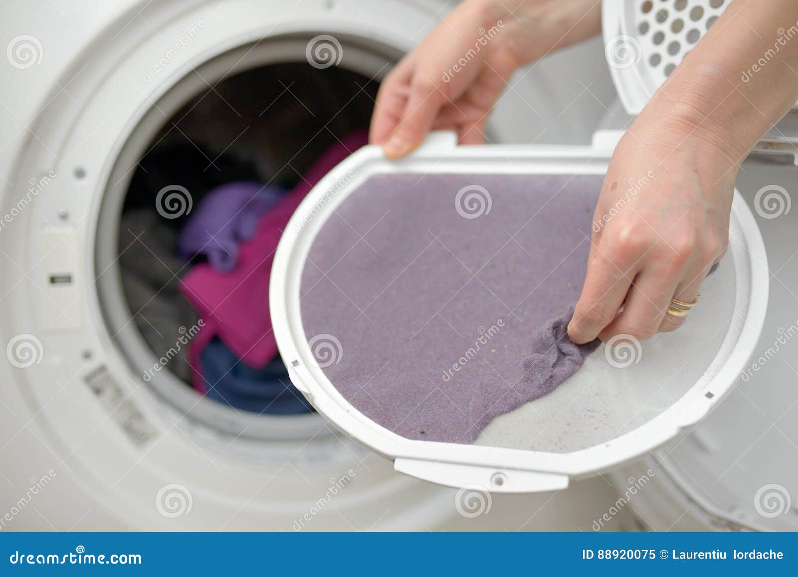 Taking the Lent of Dryer Machine Stock Image - Image of dyer ...