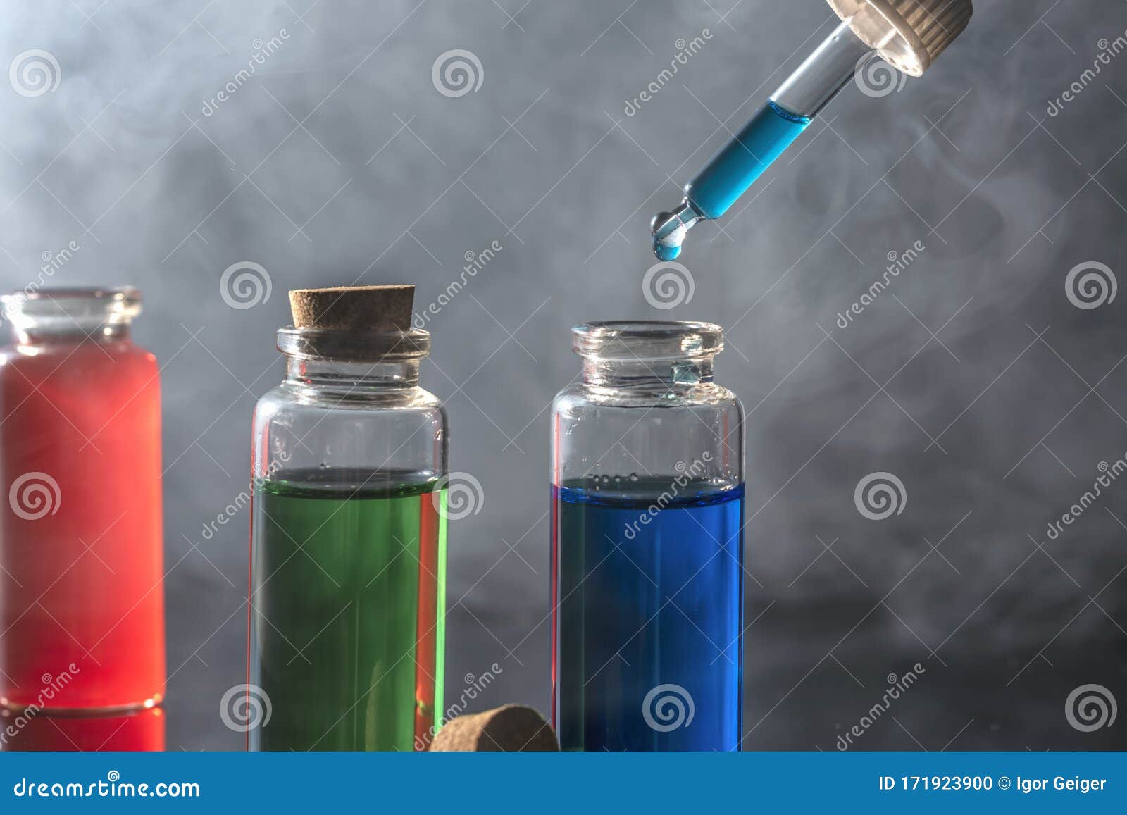 Taking a Liquid Sample from a Test Tube in a Research Laboratory Stock ...