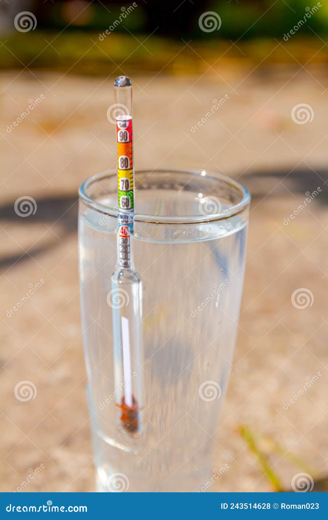 Taking Liquor Samples in Laboratory Graduated Cylinder Stock Photo ...