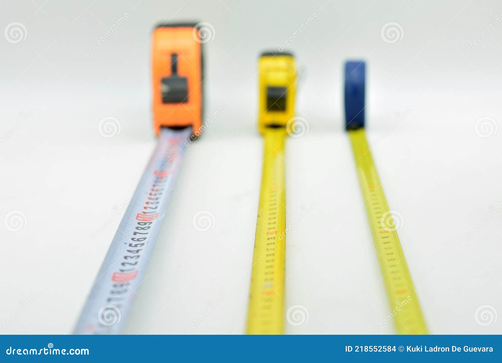 Taking Measurements with a Meter Stock Photo - Image of marking ...