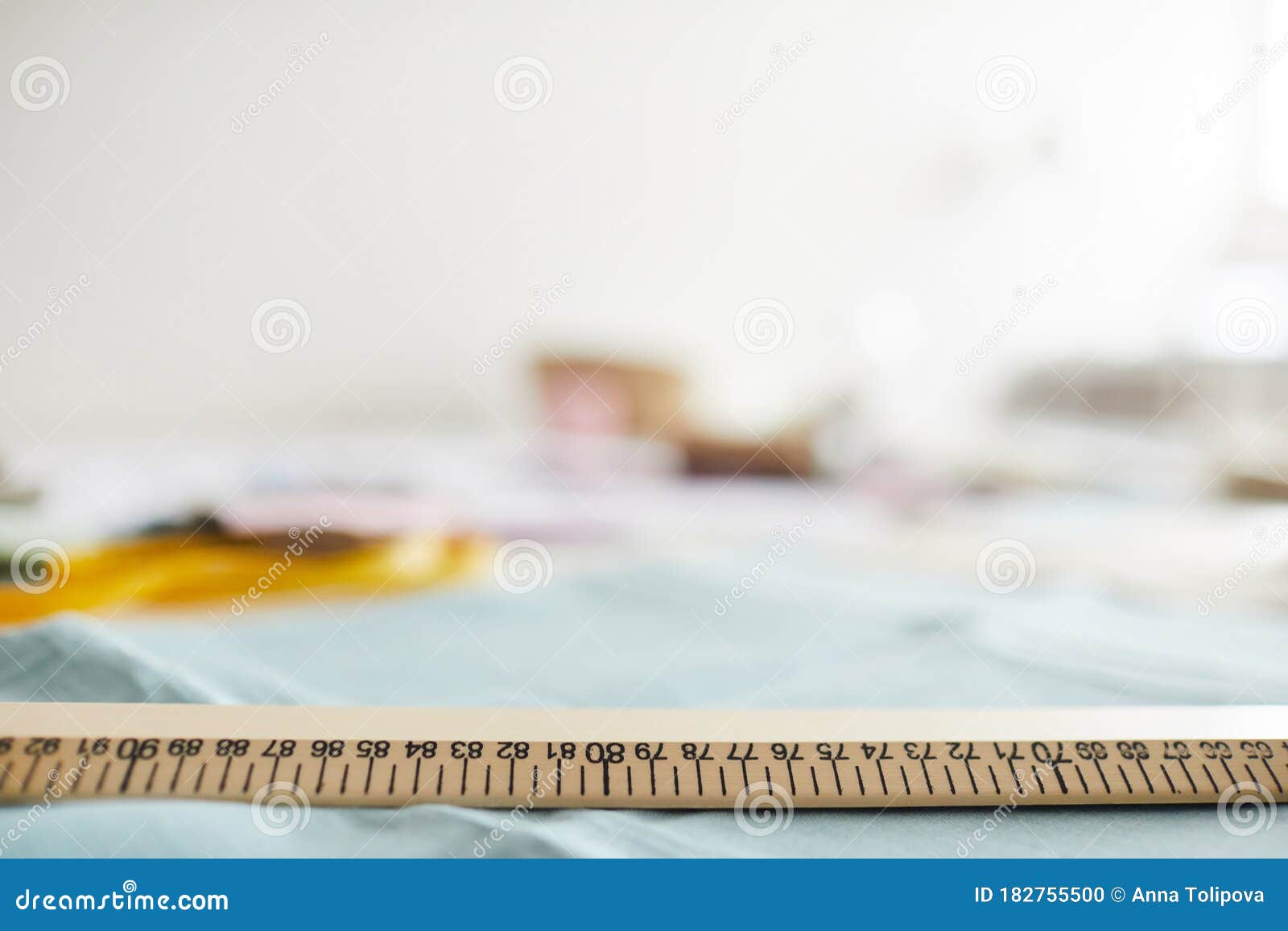 Taking Measurements on the Table Stock Photo - Image of education ...