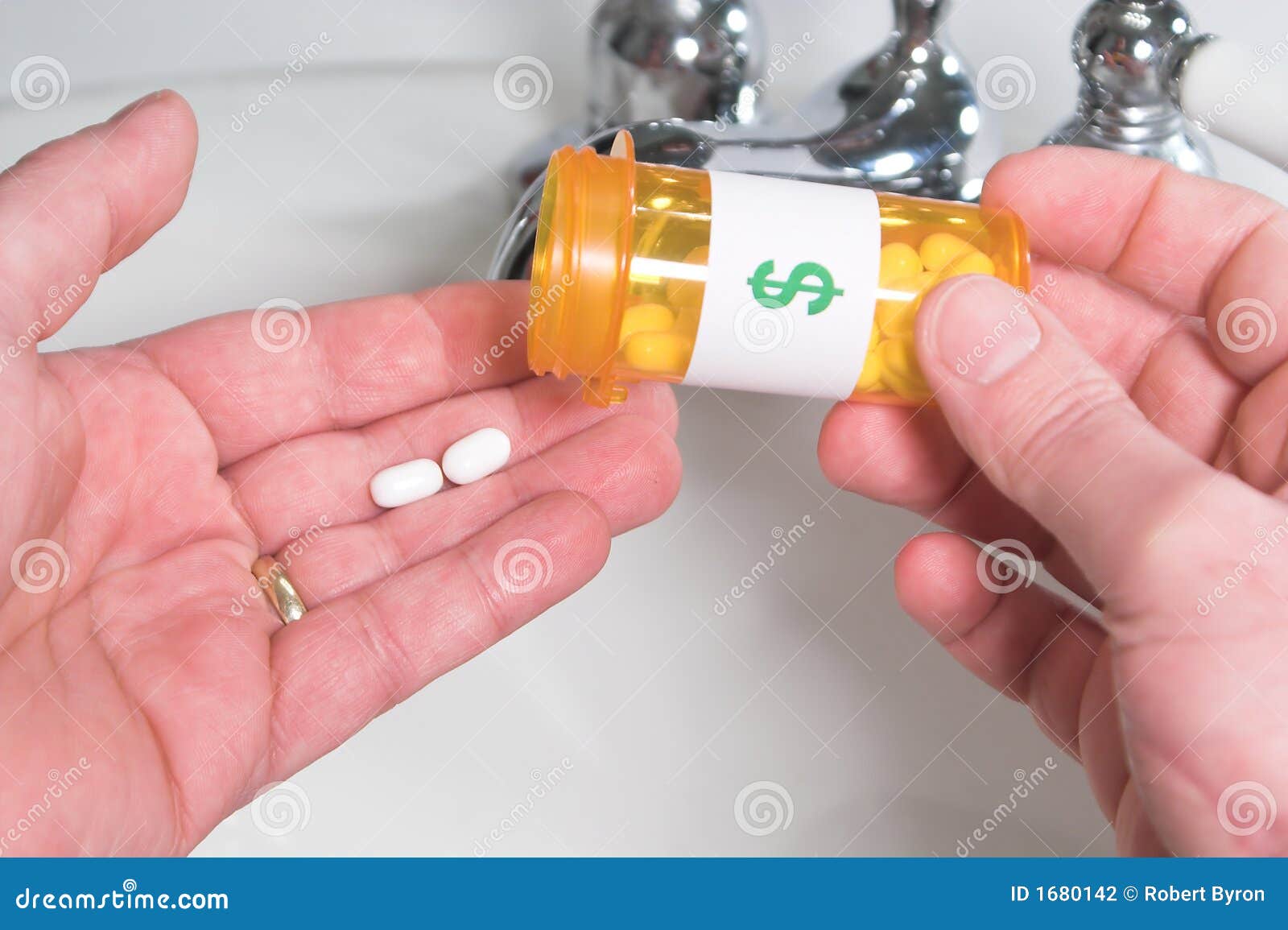 Taking Medication stock photo. Image of pill, ailing, taking - 1680142
