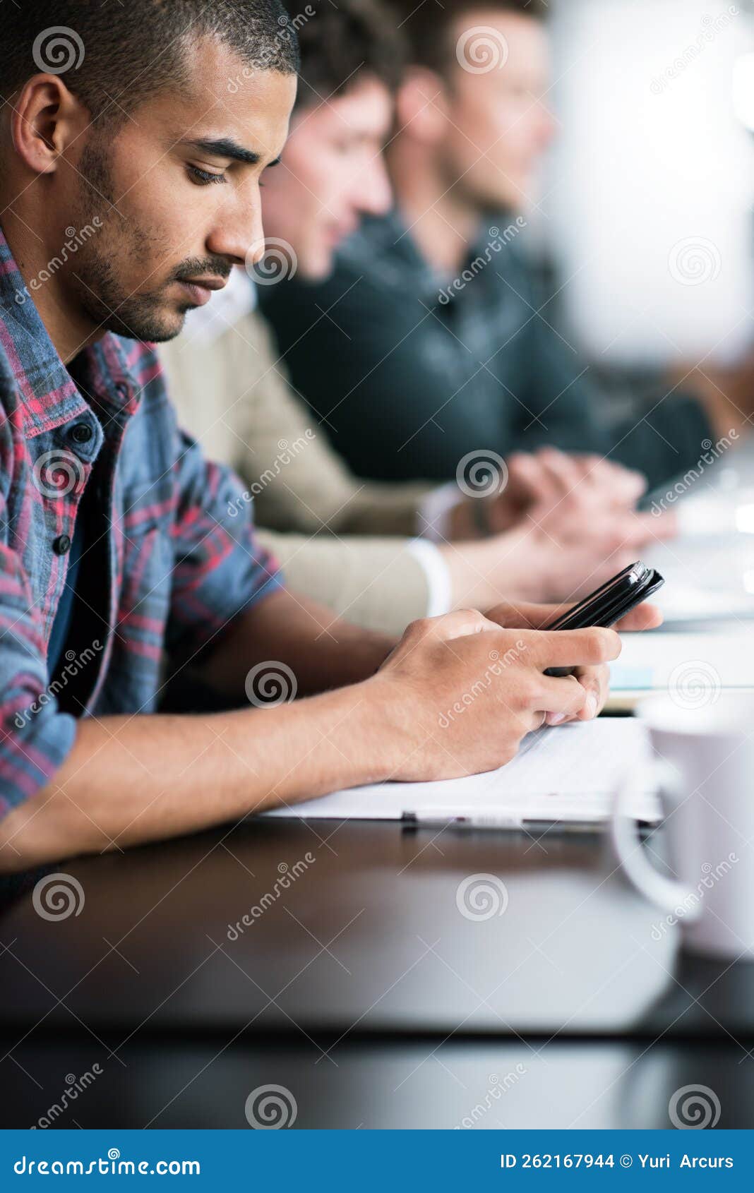 Taking a Moment To Check His Mail Stock Photo - Image of casual ...