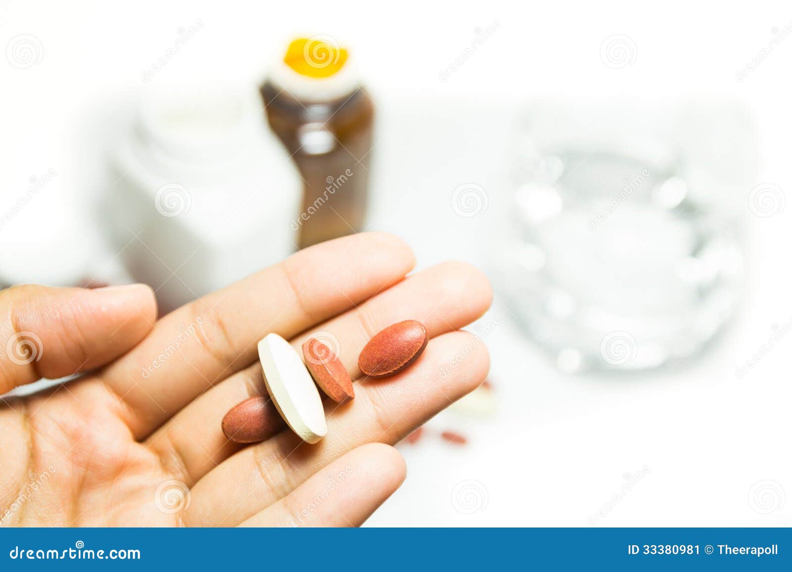 Taking Natural Supplements stock image. Image of healthy - 33380981