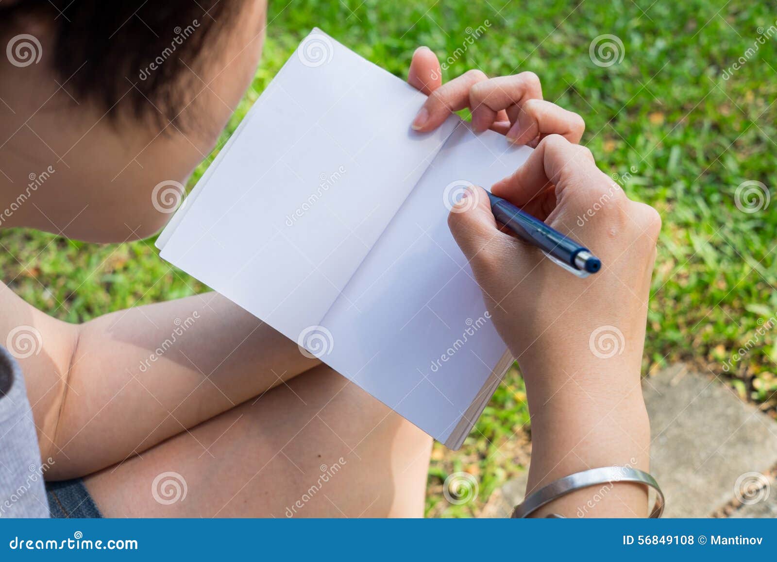 Taking Note with Pen and Book Stock Photo - Image of notes, paper: 56849108