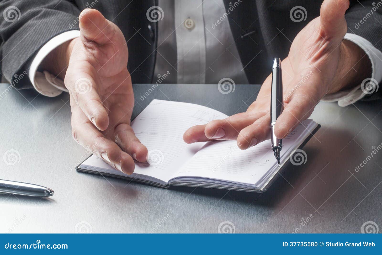 Taking notes in an agenda stock photo. Image of office - 37735580