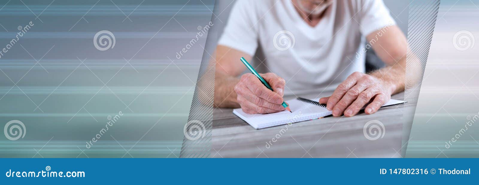 Taking Notes. Panoramic Banner Stock Photo - Image of work, copy: 147802316