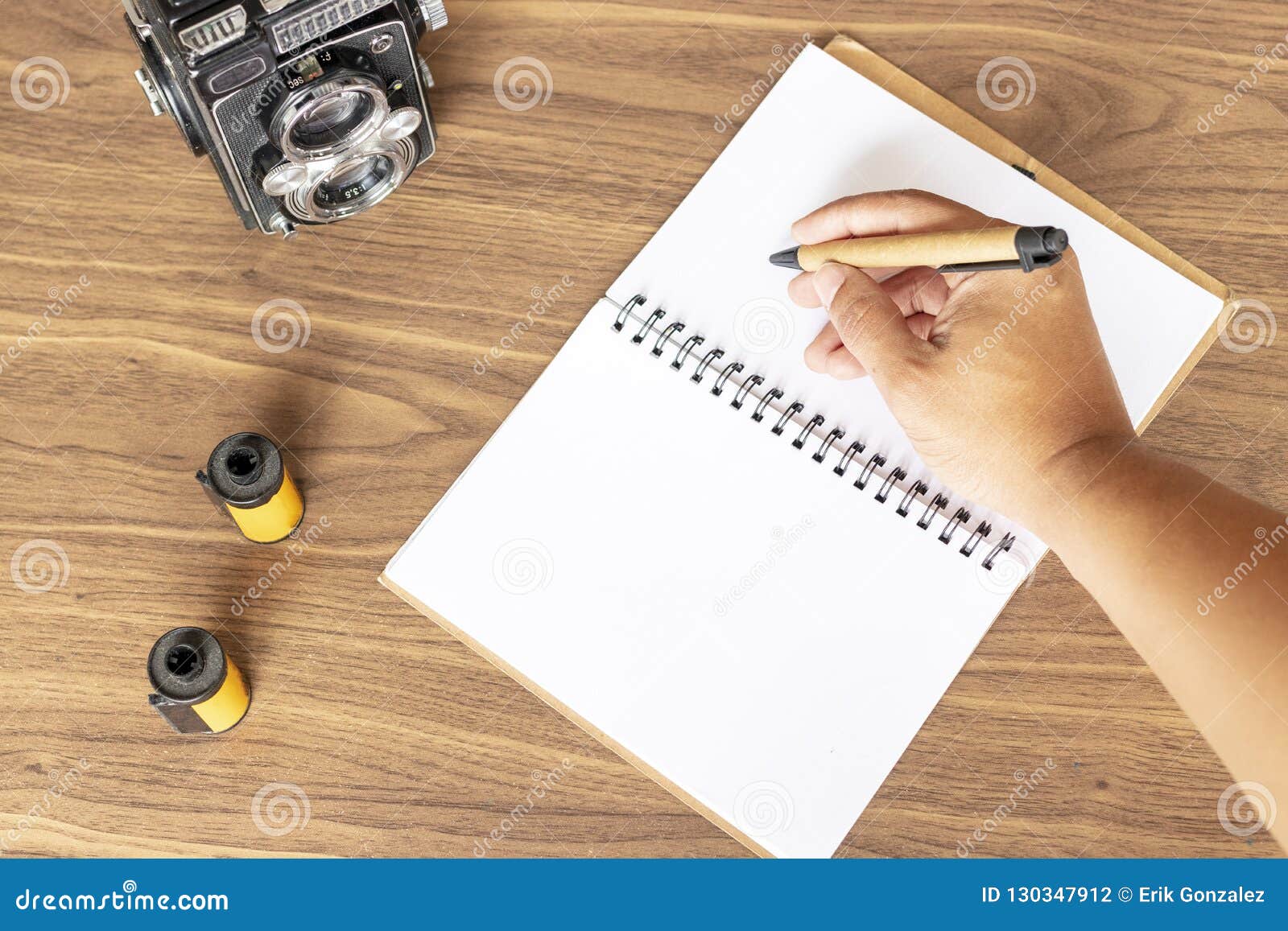 Taking Notes of Photography Stock Photo - Image of background, concept ...