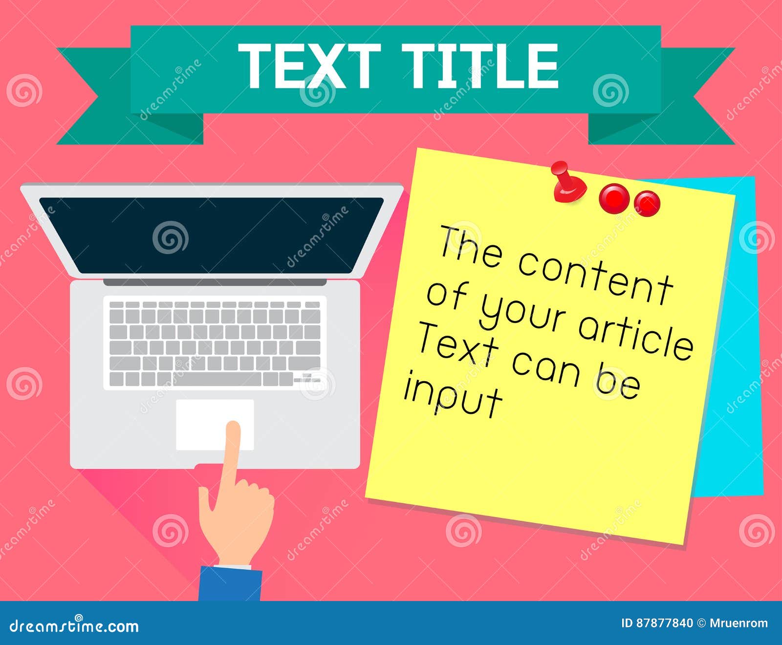 Taking Notes and Thinking of Creative Works Stock Vector - Illustration ...