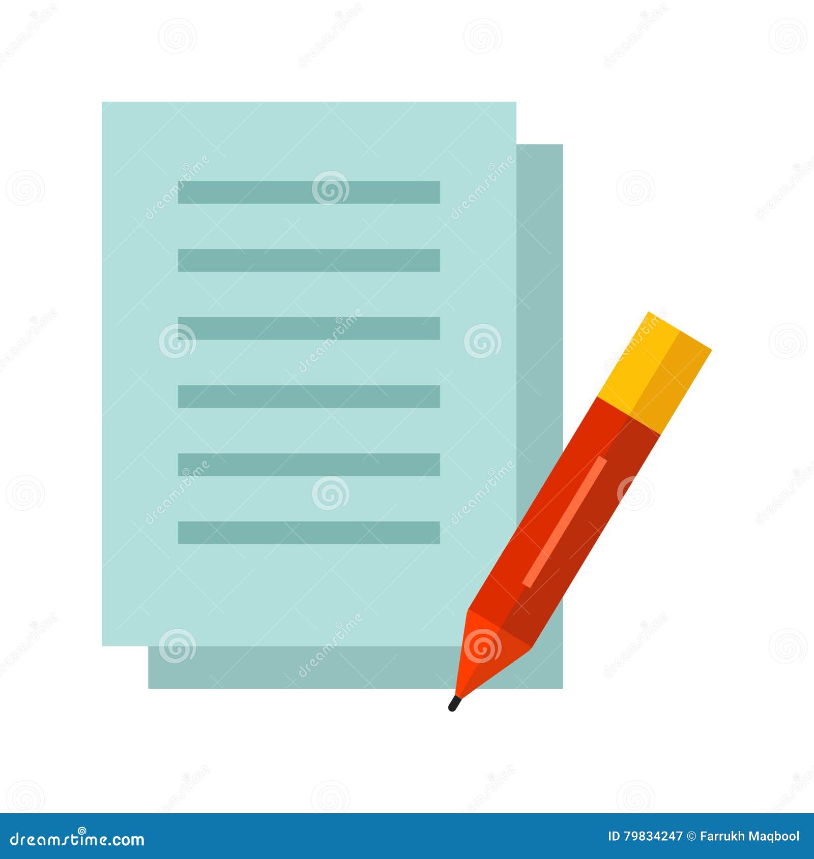 Taking Notes stock vector. Illustration of vector, icon - 79834247