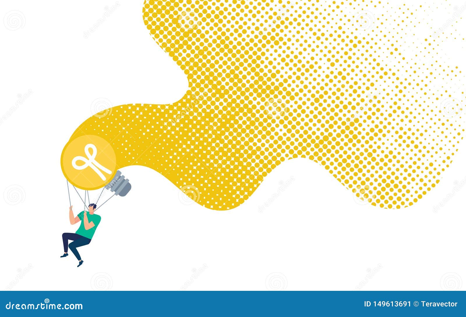 Taking Off with Inspirational Idea Vector Concept Stock Vector ...