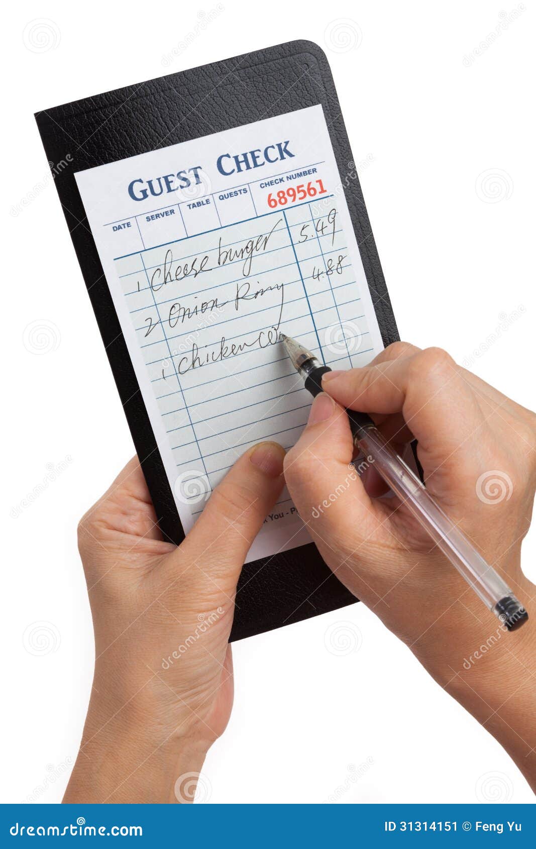 Taking orders stock image. Image of check, receipt, order - 31314151