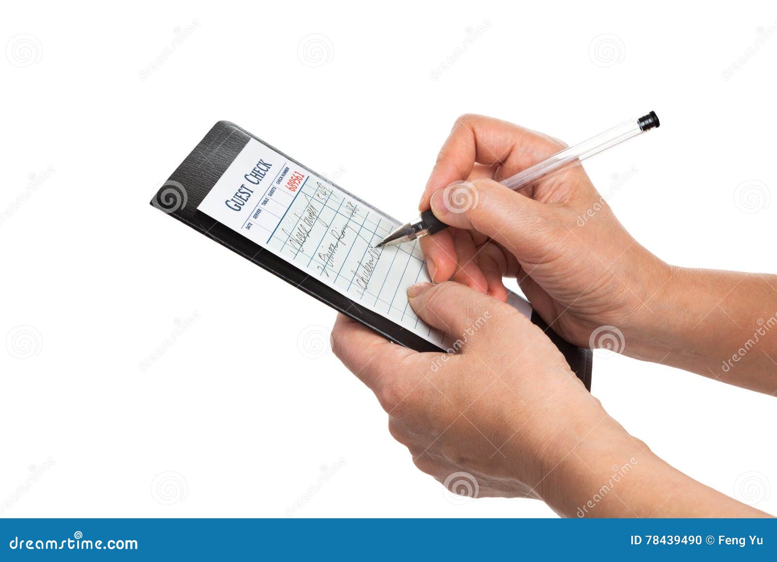 Taking orders stock photo. Image of lunch, paper, dinner - 78439490