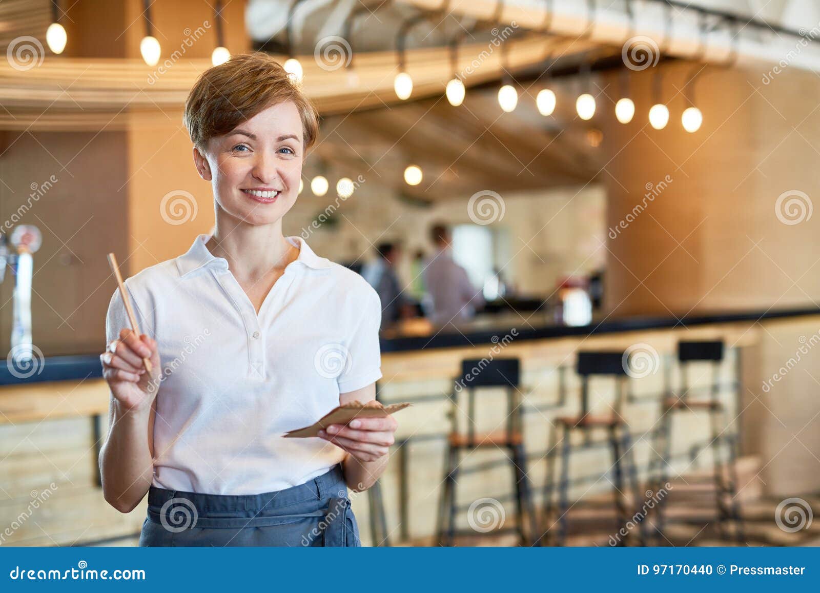 Taking orders stock photo. Image of profession, service - 97170440