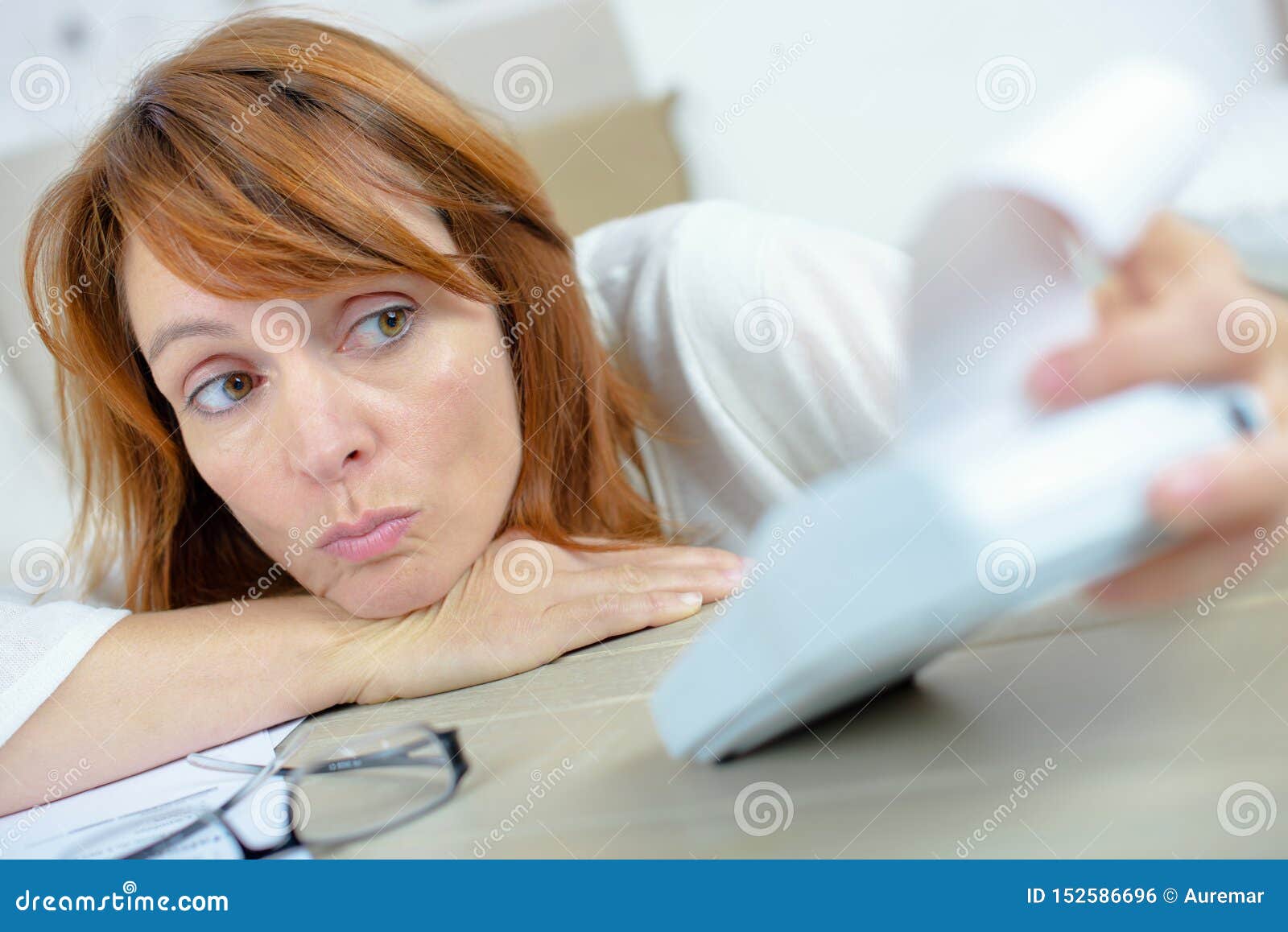 She taking out paper stock photo. Image of retail, evidence - 152586696