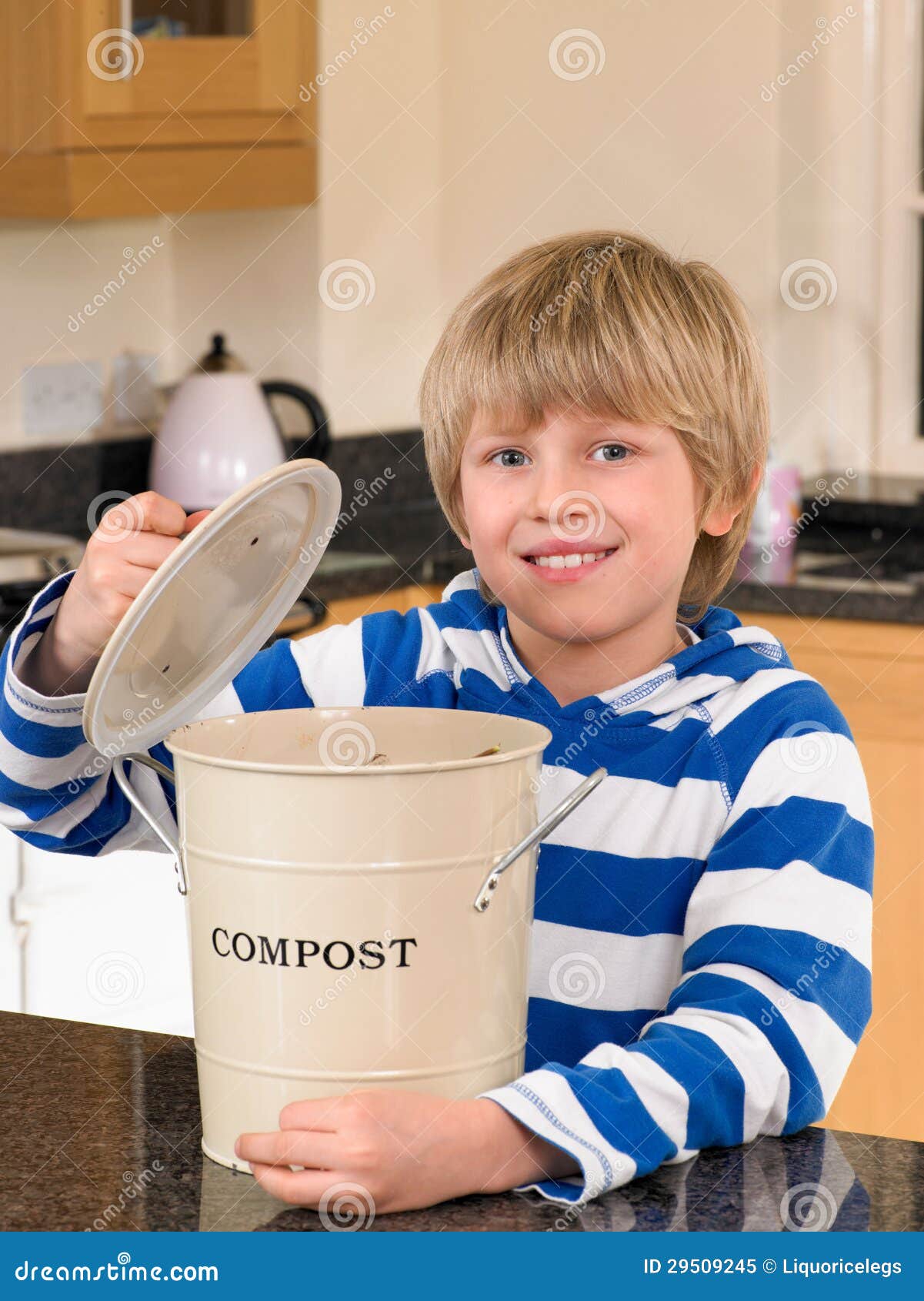 Taking out the Trash stock image. Image of kitchen, happy - 29509245