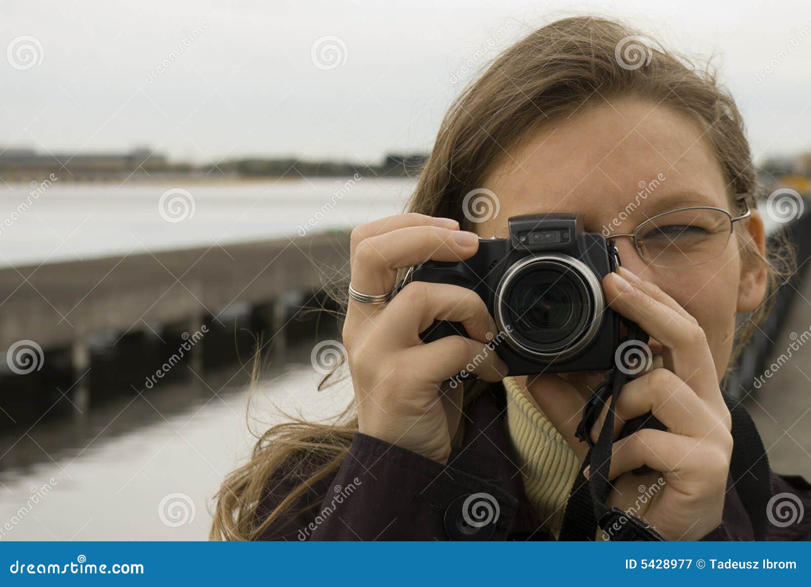 Taking photography stock image. Image of female, photograph - 5428977