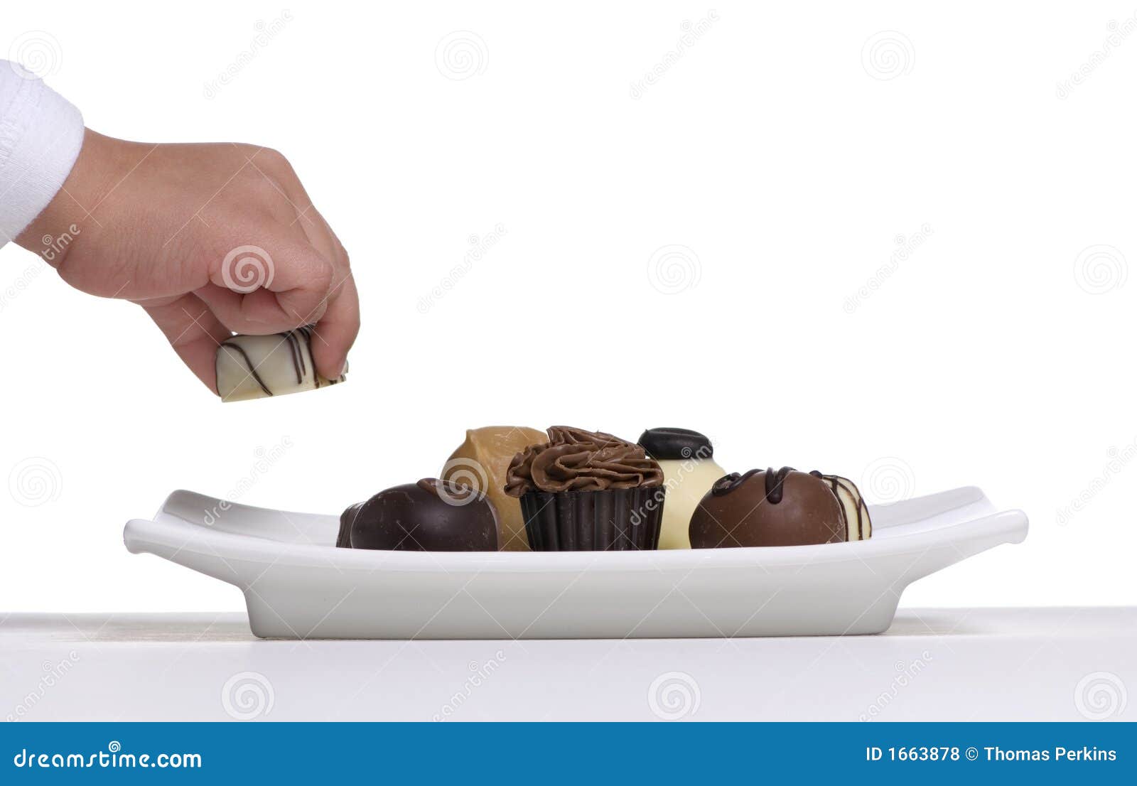 Taking a Piece of Chocolate Stock Photo - Image of pretty, party: 1663878