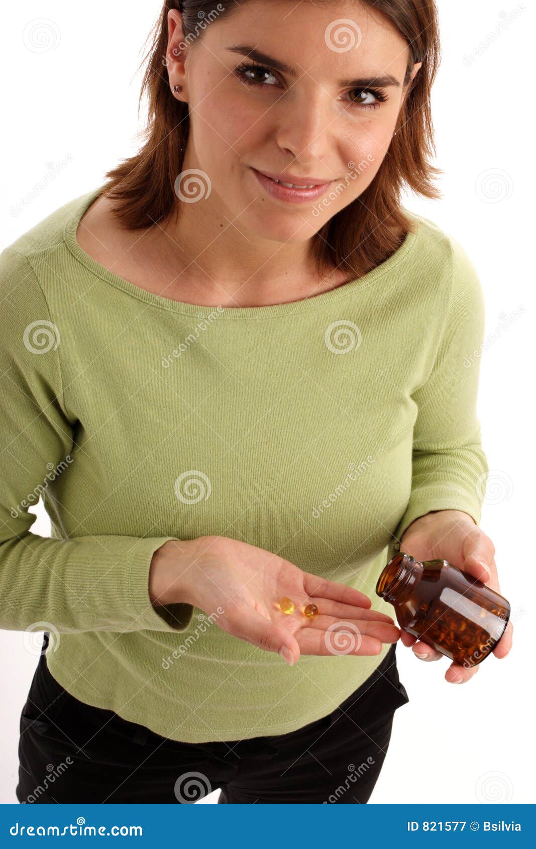 Taking a pill stock image. Image of disease, health, nostrum - 821577