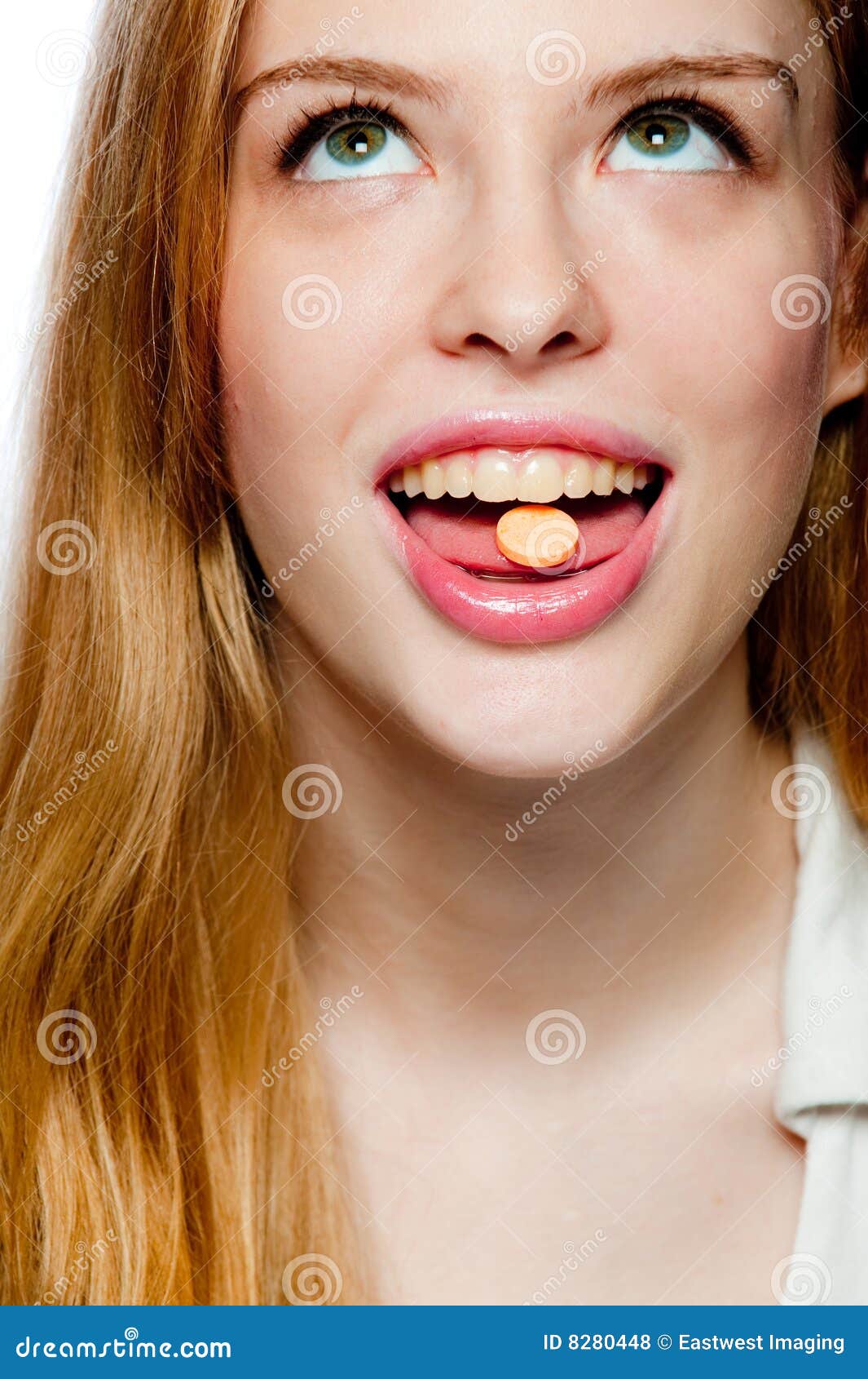Taking a Pill stock photo. Image of long, beautiful, remedy - 8280448