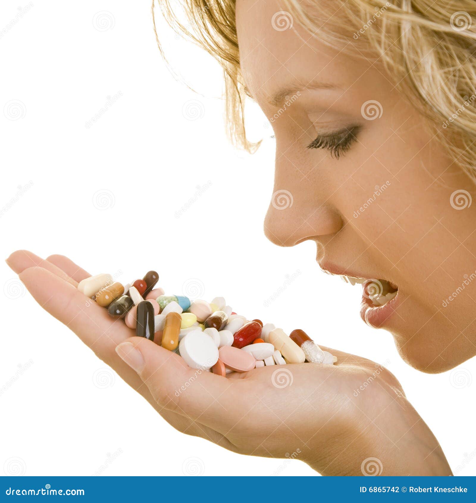 Taking pills stock photo. Image of capsule, dose, group - 6865742