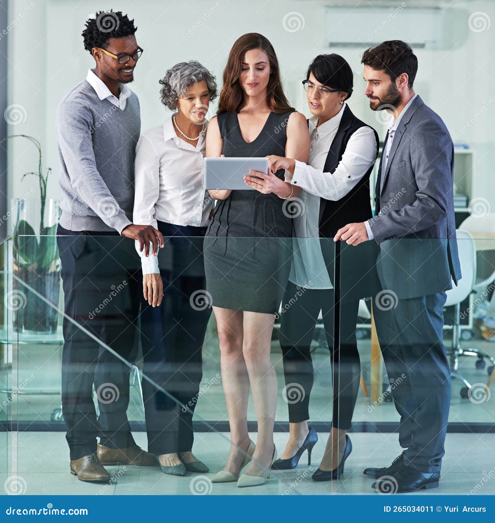 Taking a Preview at a Plan Theyve Been Developing. a Group of ...