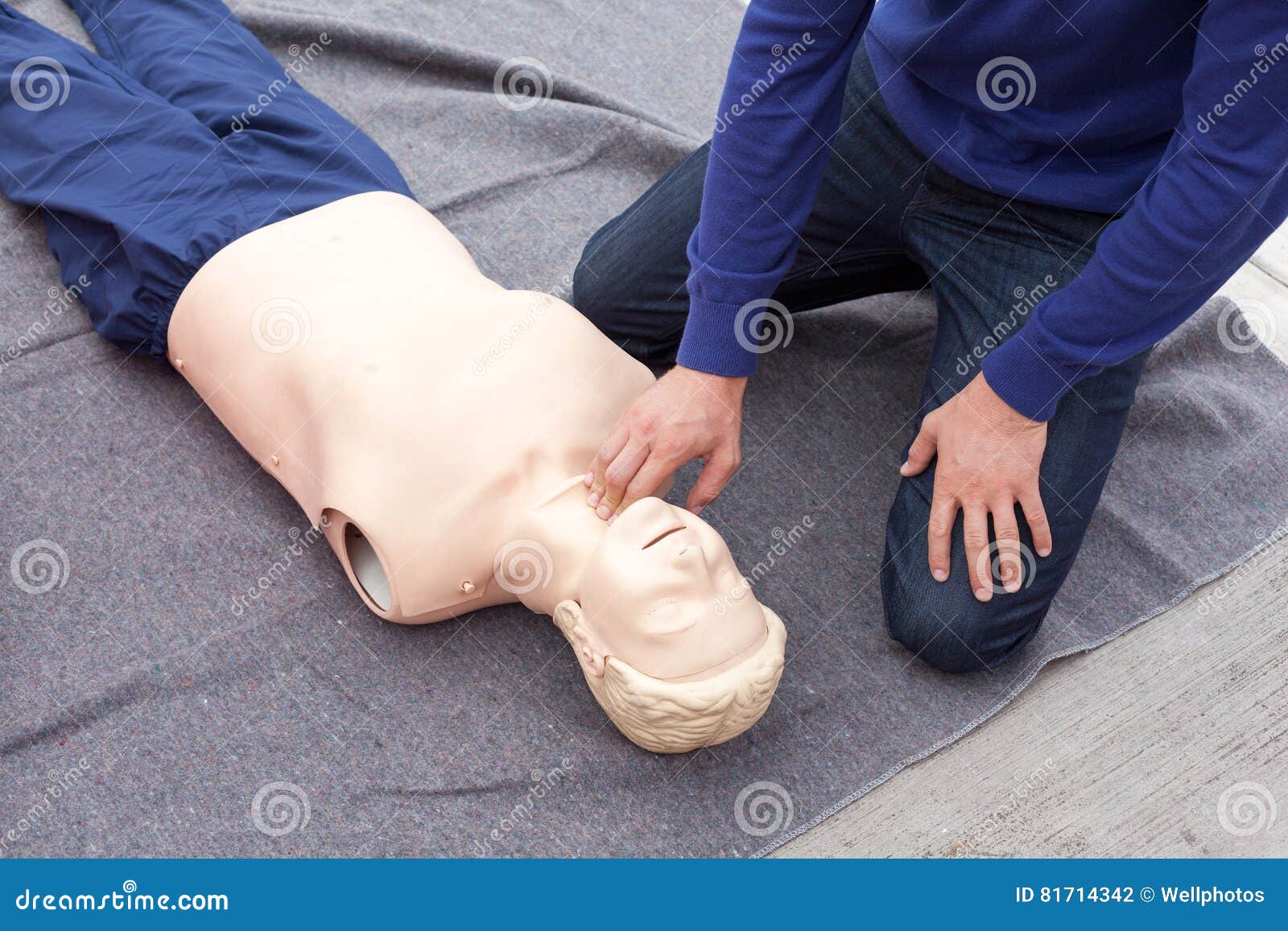 Taking Pulse. First Aid Training. Stock Photo - Image of resuscitation ...