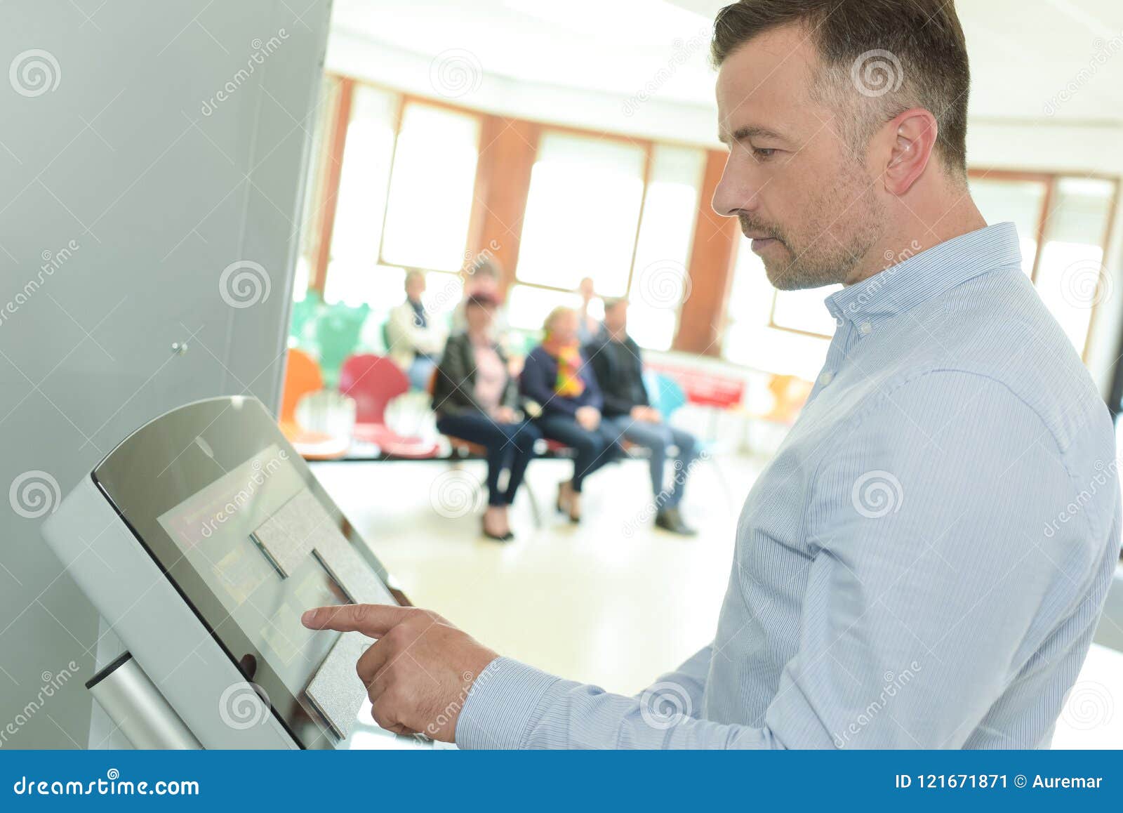 Taking a queue number stock image. Image of health, path - 121671871