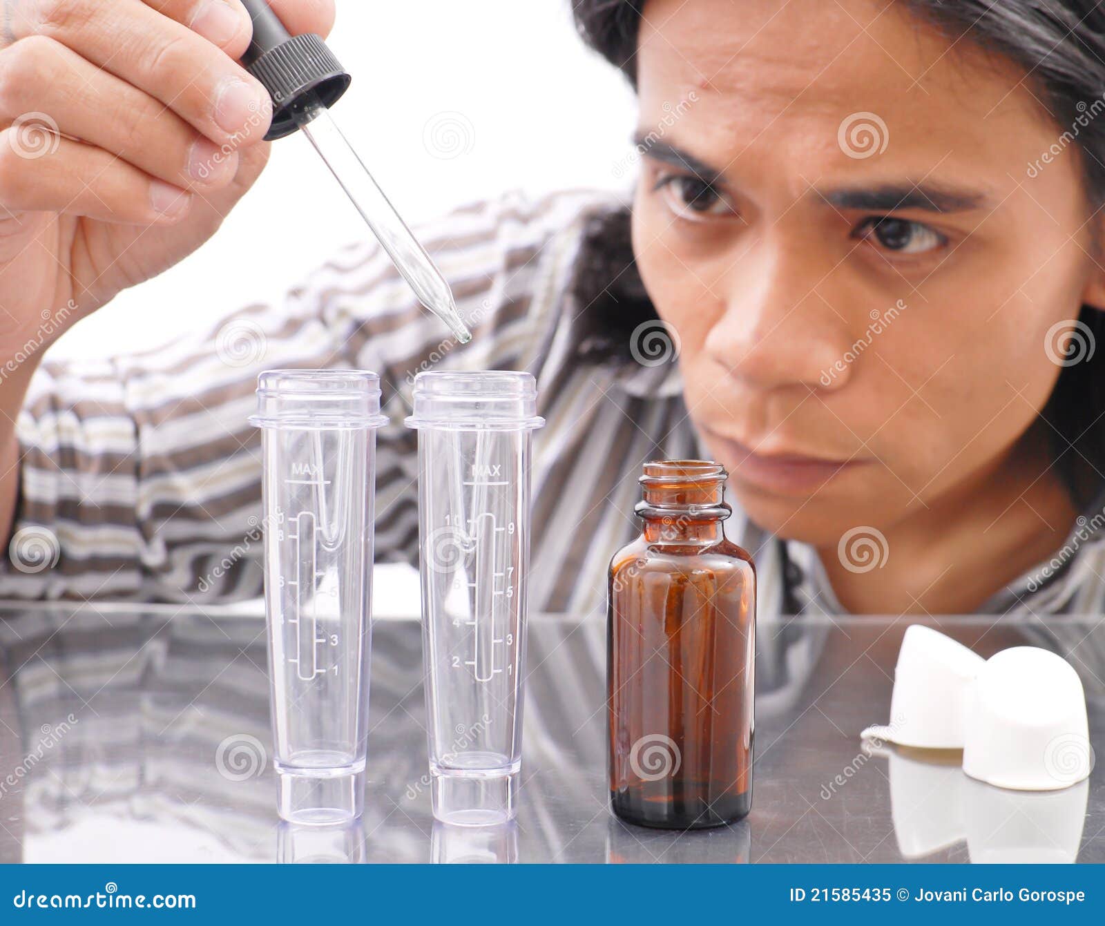 Taking a Sample stock image. Image of experimant, industry - 21585435