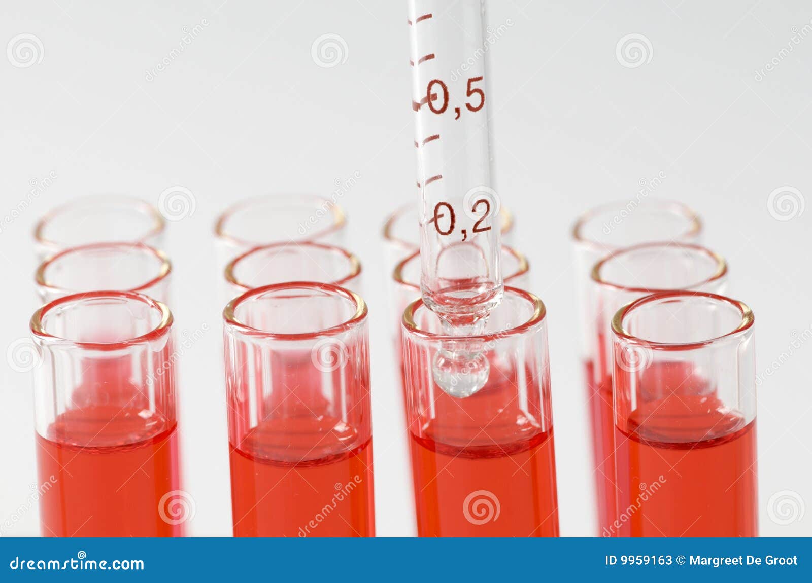 Taking a sample stock image. Image of scientific, liquid - 9959163
