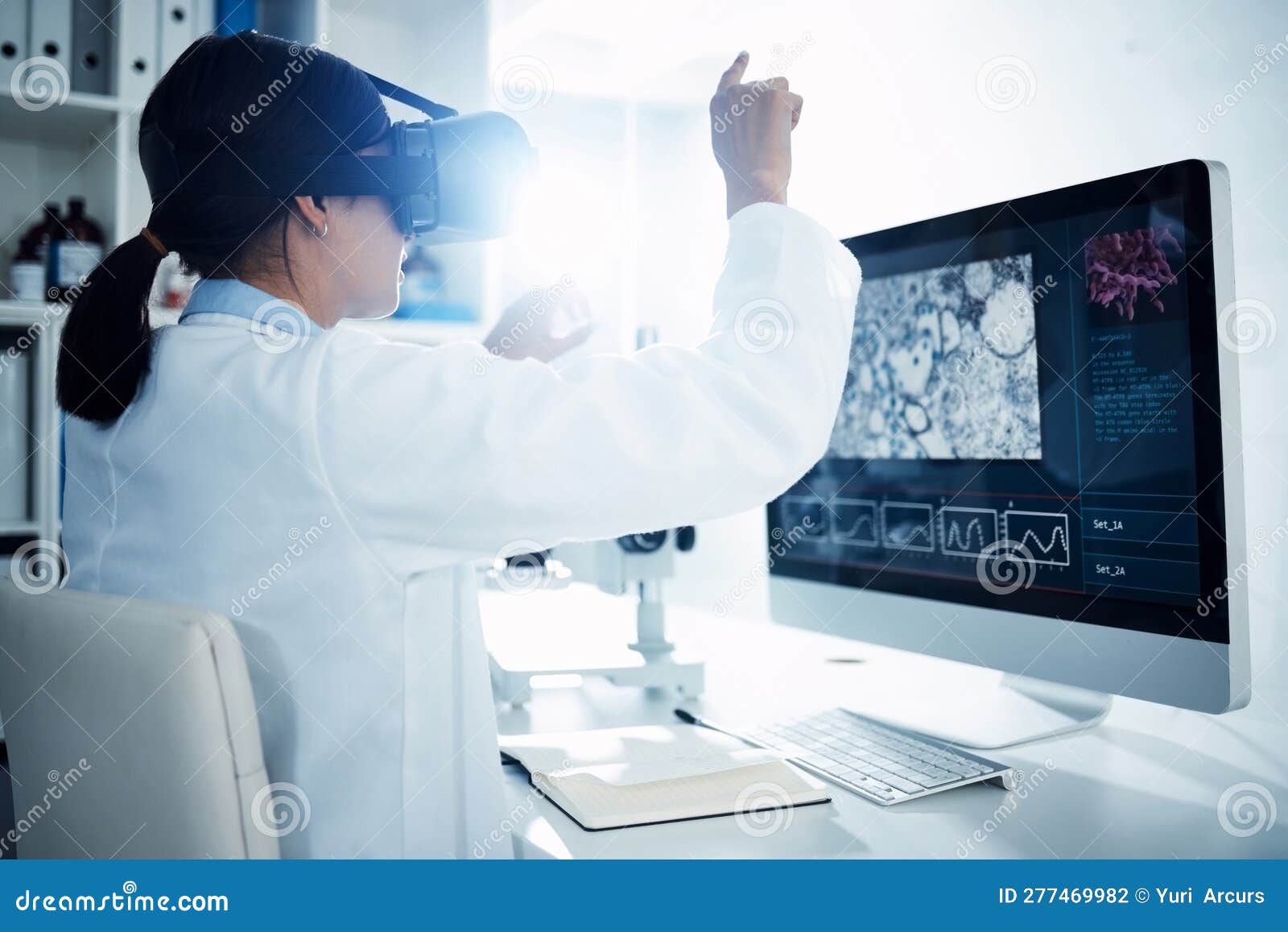 Taking Science Straight into the Future. a Scientist Using a Virtual ...