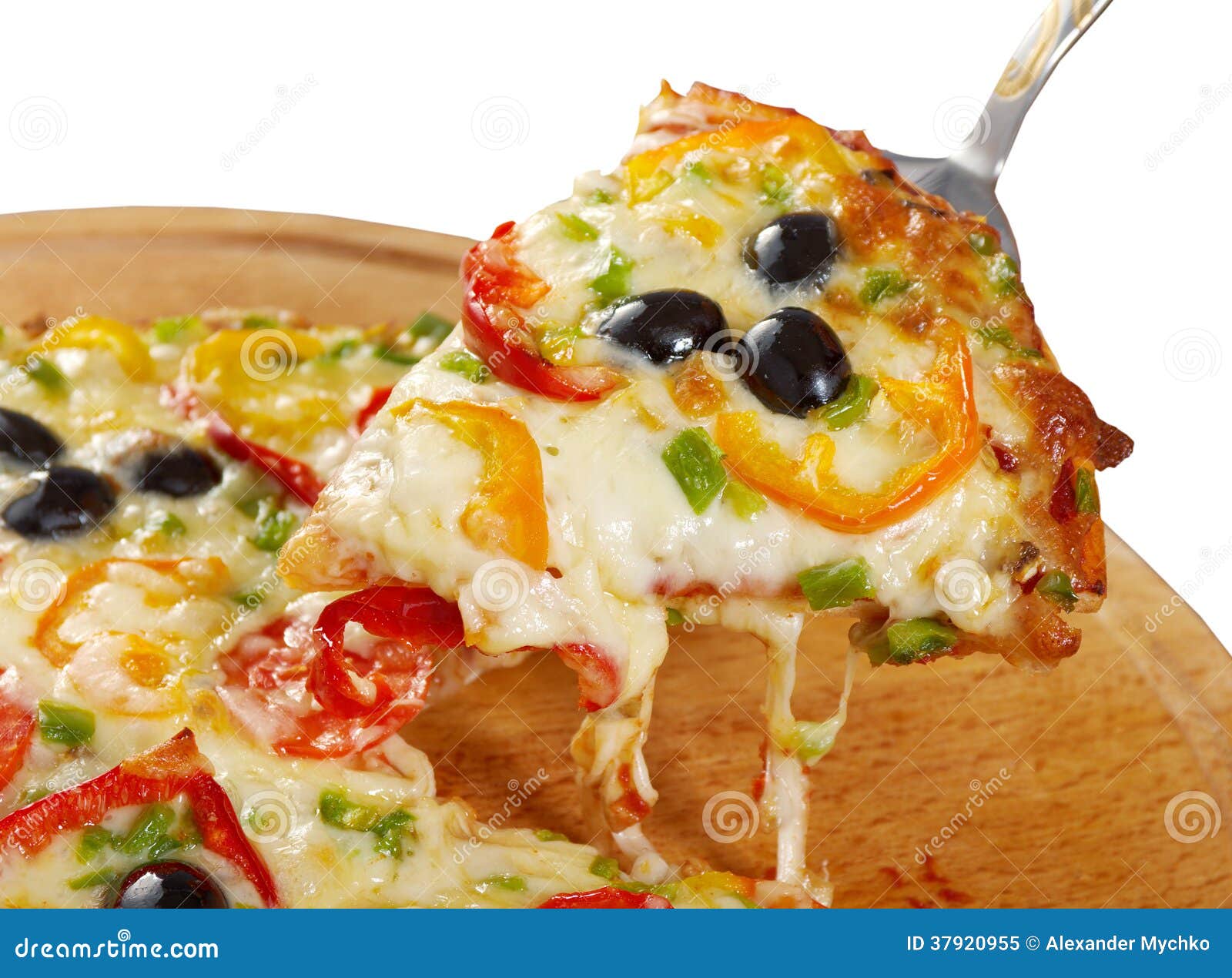 Taking Slice of Pizza,melted Cheese Dripping Stock Image - Image of ...