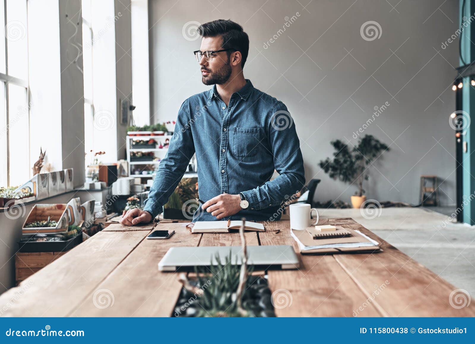 Taking some time to think. stock photo. Image of ethnicity - 115800438