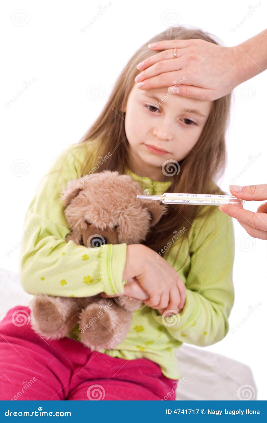 Taking the temperature stock image. Image of girl, people - 4741717